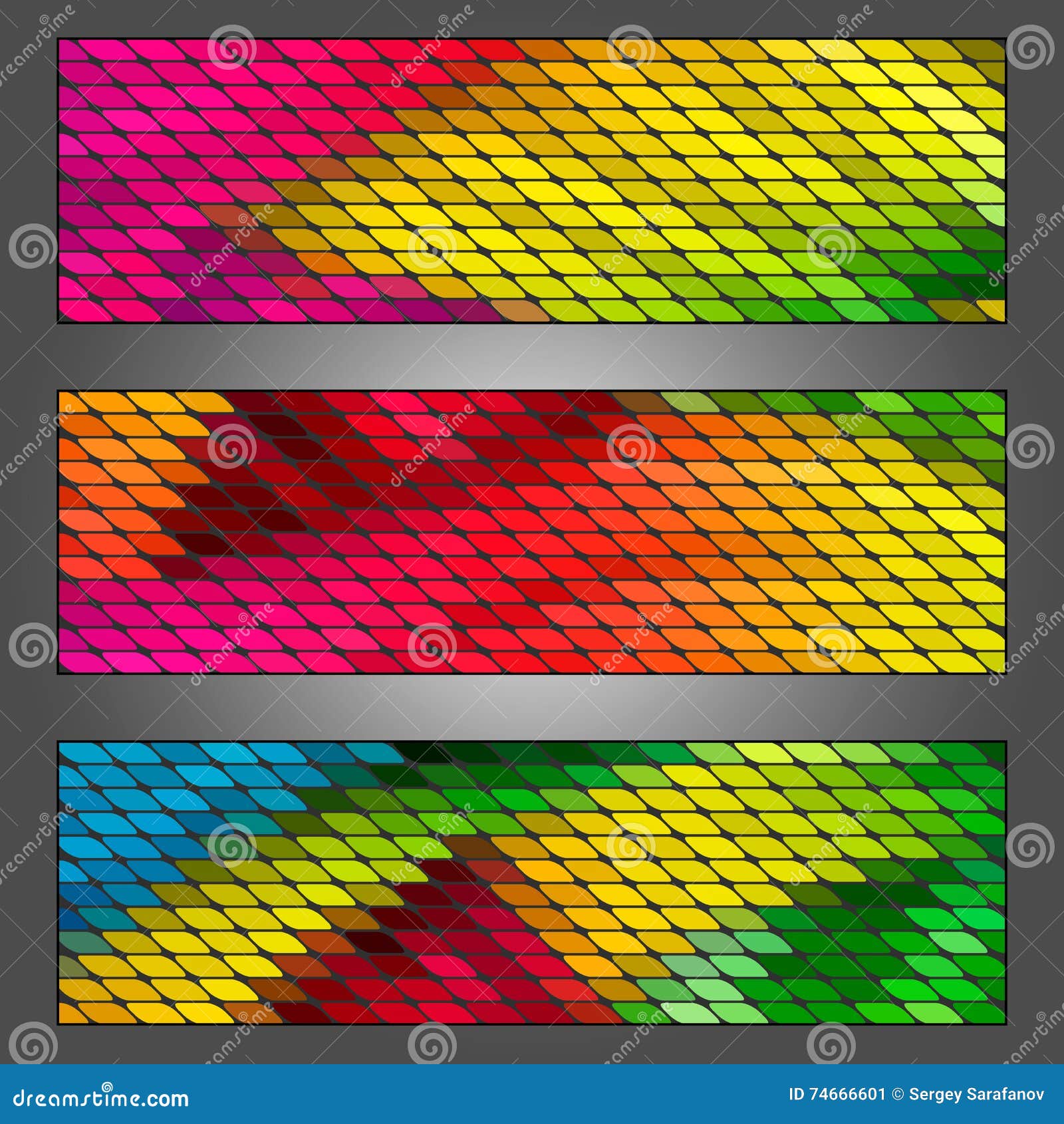 Abstract Trendy Banner with Geometric Shape. Stock Vector ...