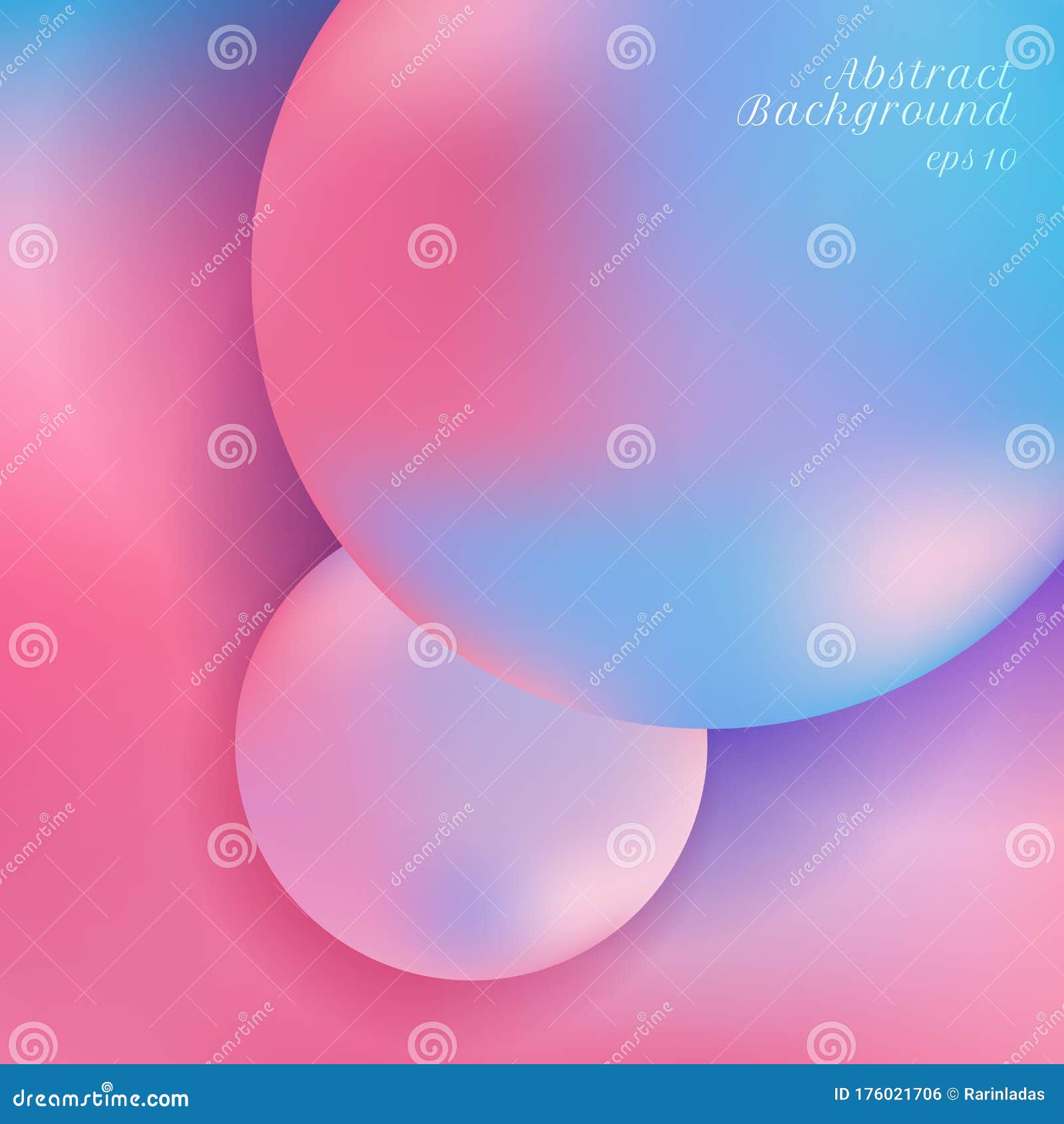 Abstract Trendy 3d Object Sphere, Circle, Bubble Gradient Color ...