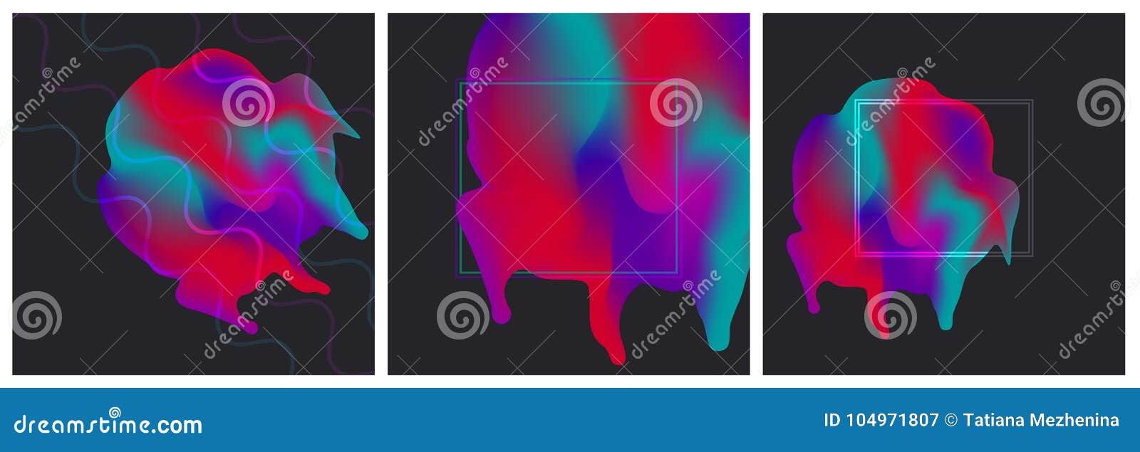 Abstract Trendy Contrast Gradient Backgrounds Stock Illustration ...
