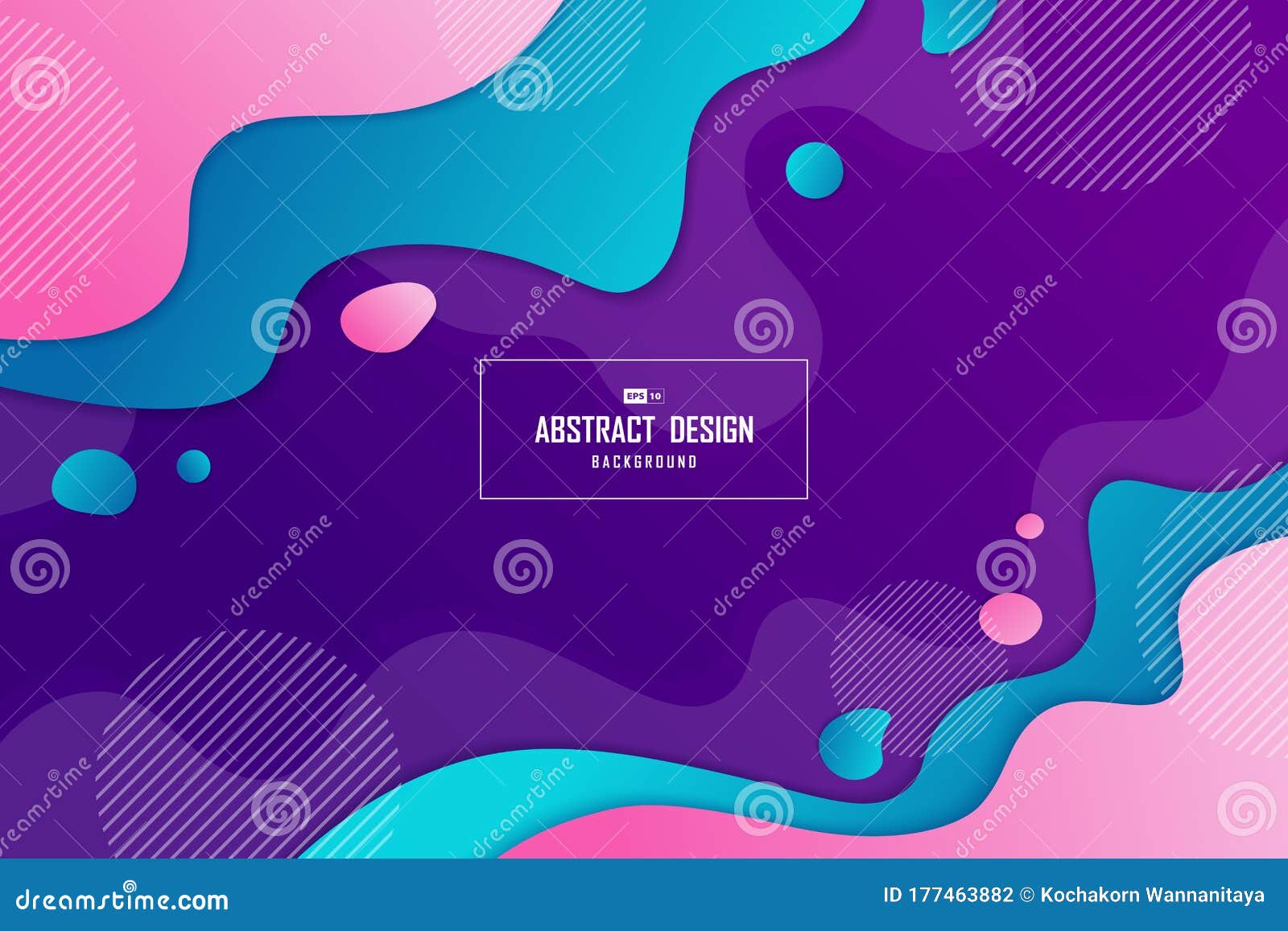Abstract Trendy Abstract of Fluid Design Shape Element Pattern Artwork ...
