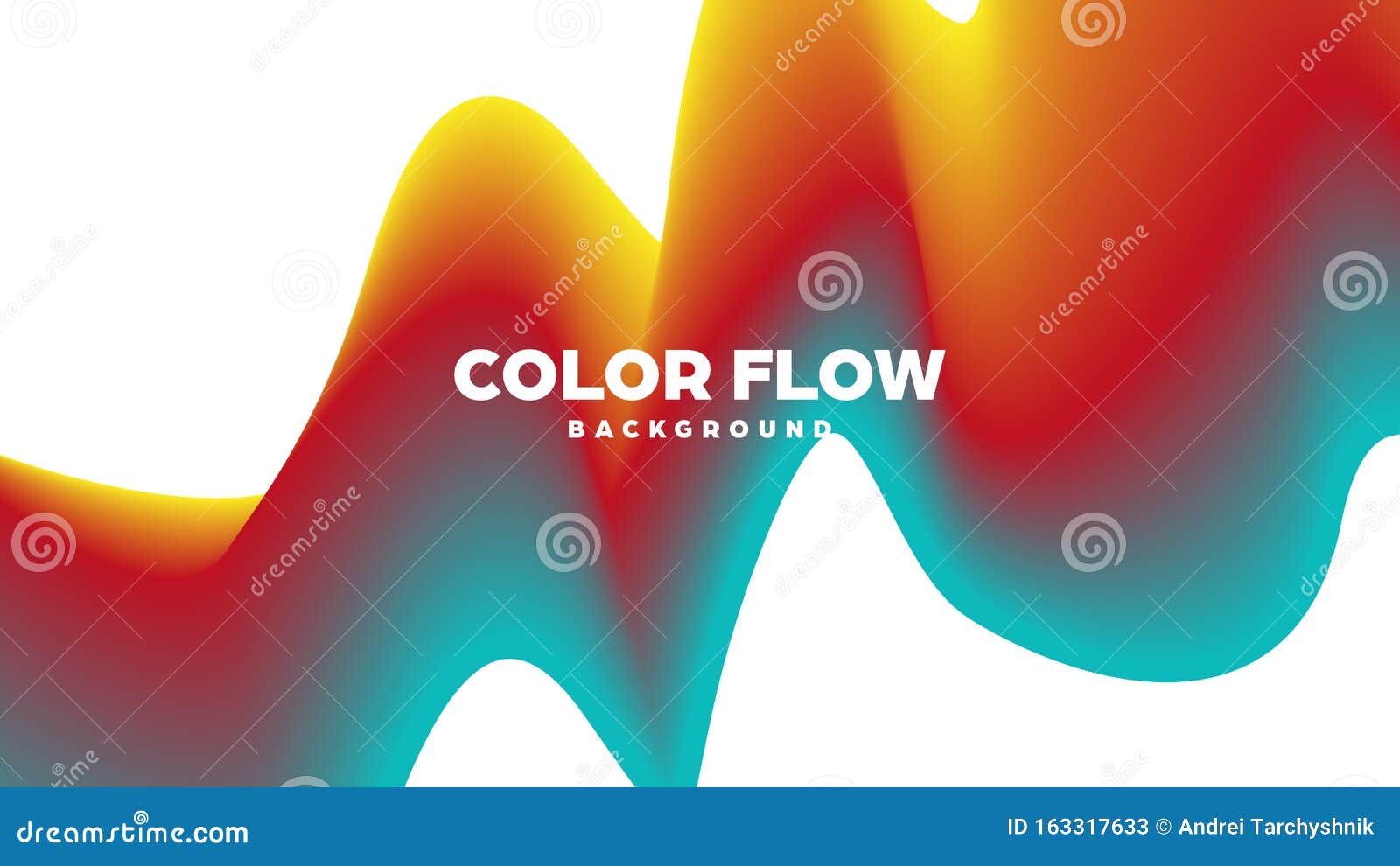 Abstract Trendy Geometric Background with Liquid Gradient. Colorful ...