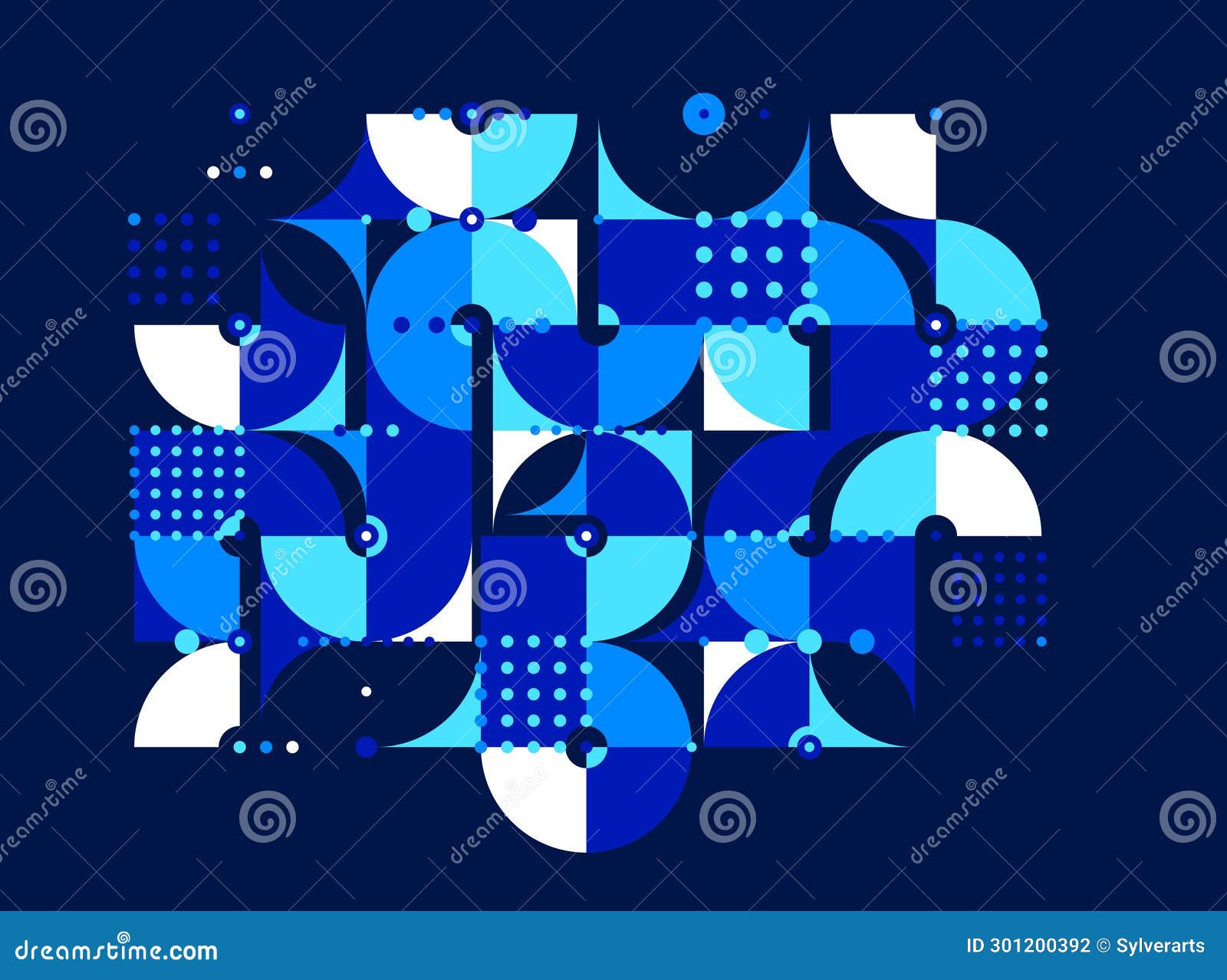 Abstract Trendy Vector Background, Modular Geometric Tiles Composition ...