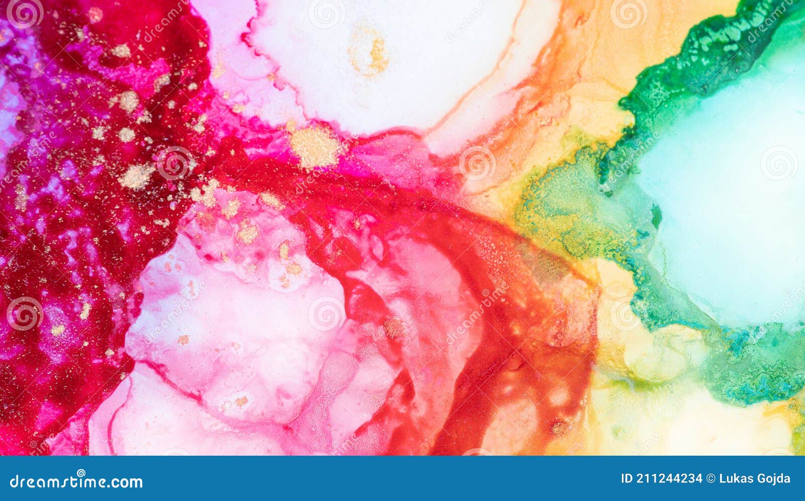 Abstract Trendy Wallpaper Artwork. Ink Colors. Stock Photo - Image of ...