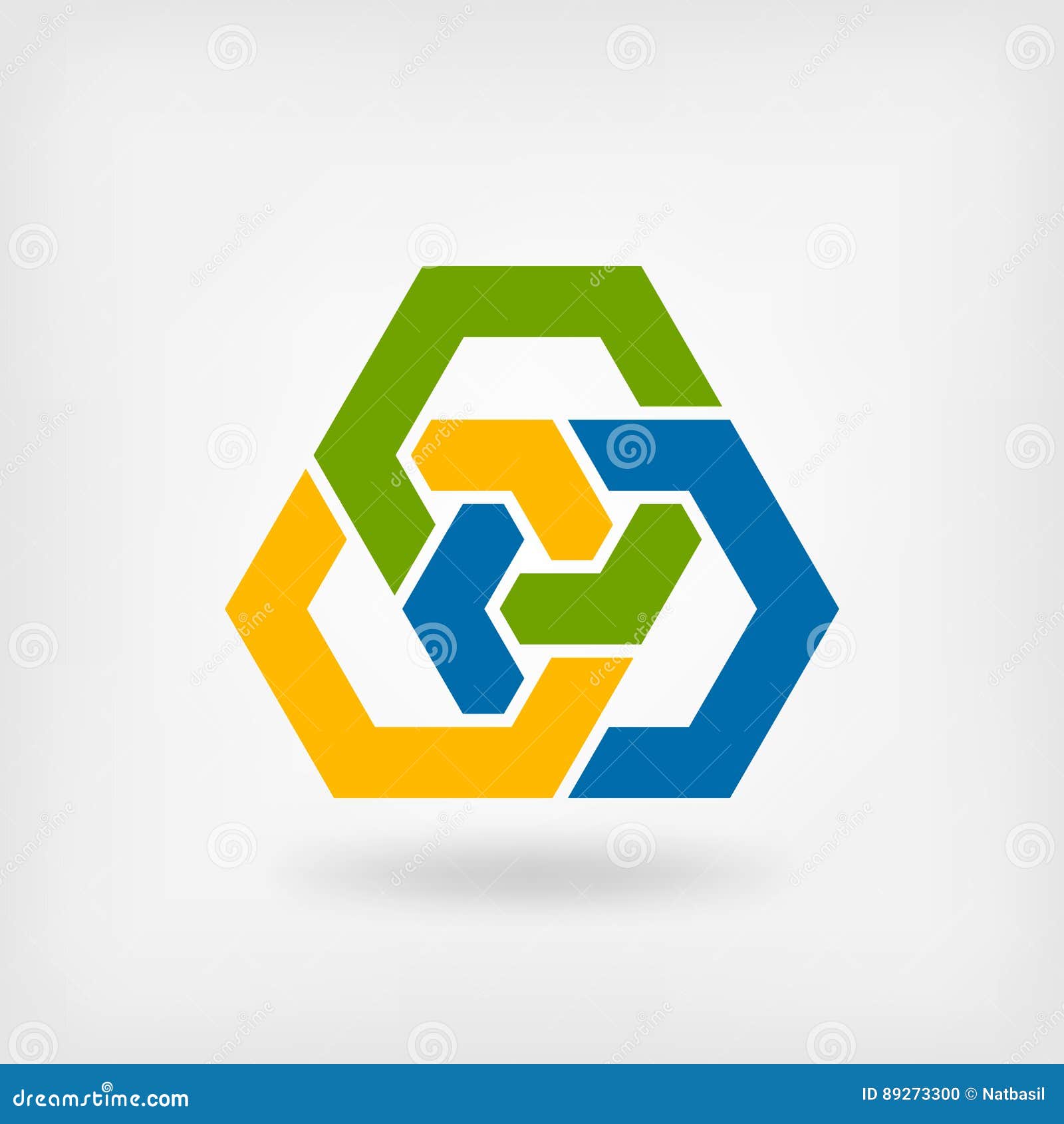 Hexagram Interlocking Symbol On Vintage Background Cartoon Vector ...