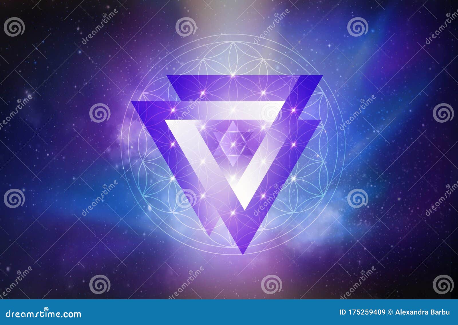 Flower of Life Symbol, Portal, Life Soul Journey through Abstract ...