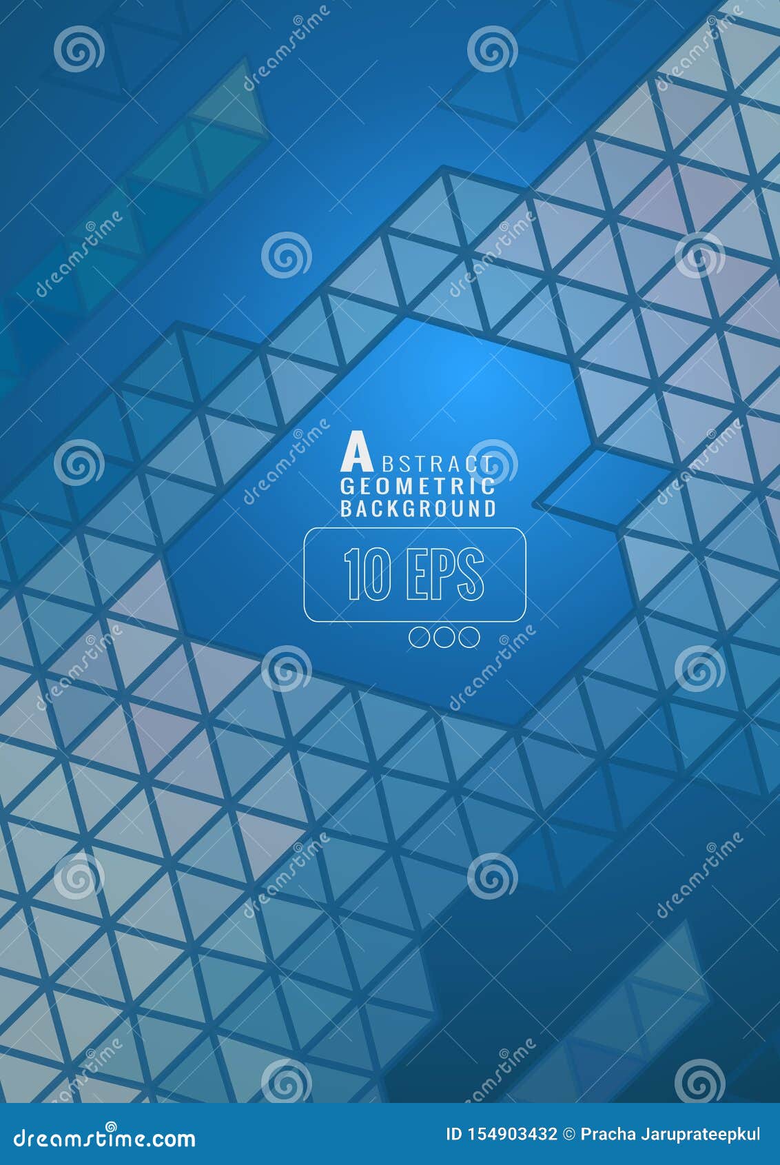 Abstract Triangle BG with Blue Space Stock Vector - Illustration of ...