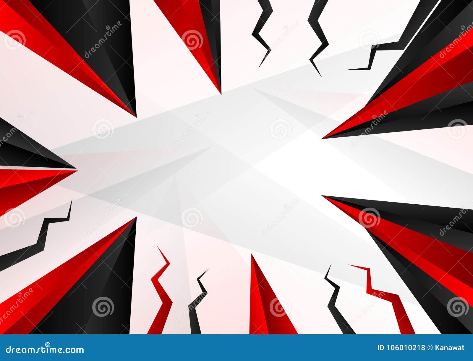 Abstract Triangle Black and Red Color with Copy Space for Business ...