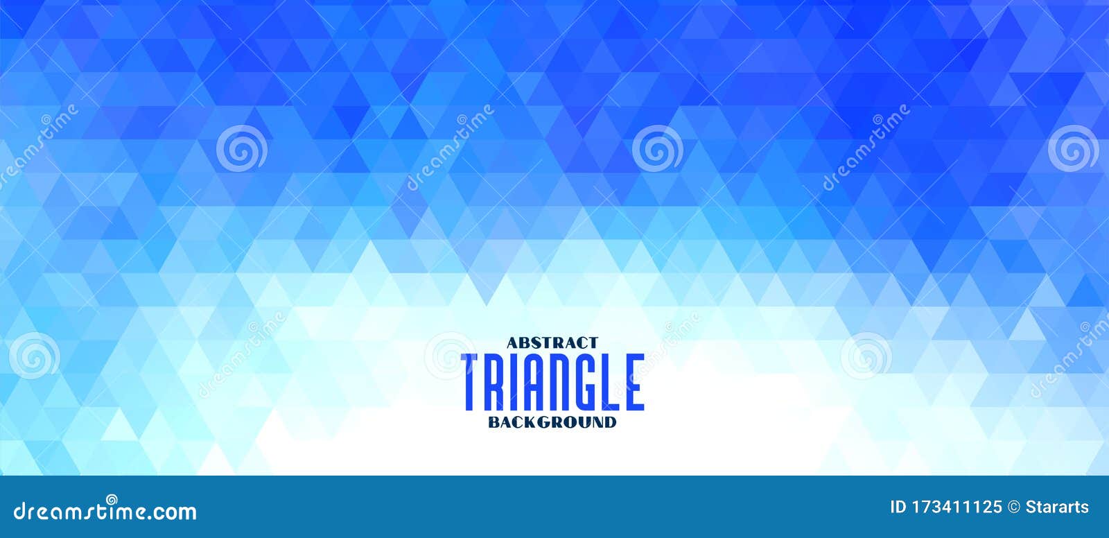 Abstract Triangle Blue Pattern Shape Banner Design Stock Vector ...