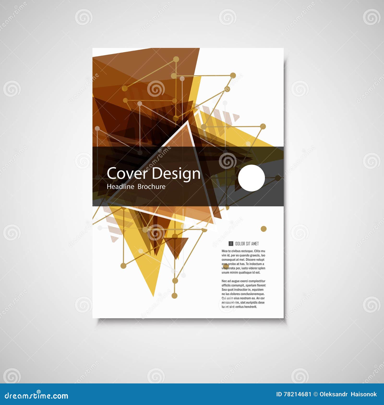 Abstract Triangle Brochure Design. Modern Vector Illustration Stock ...