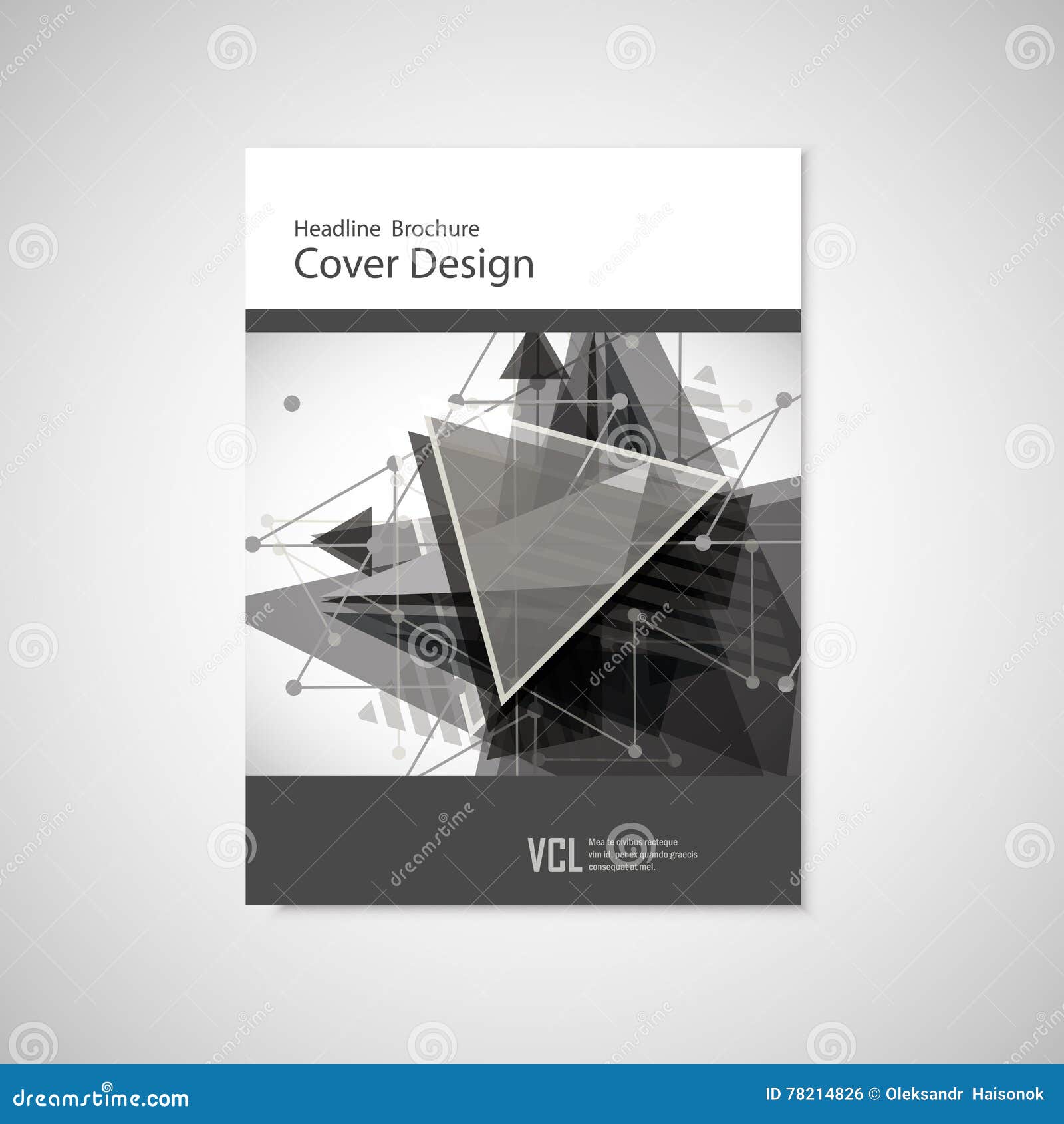 Abstract Triangle Brochure Design. Modern Vector Illustration Stock ...