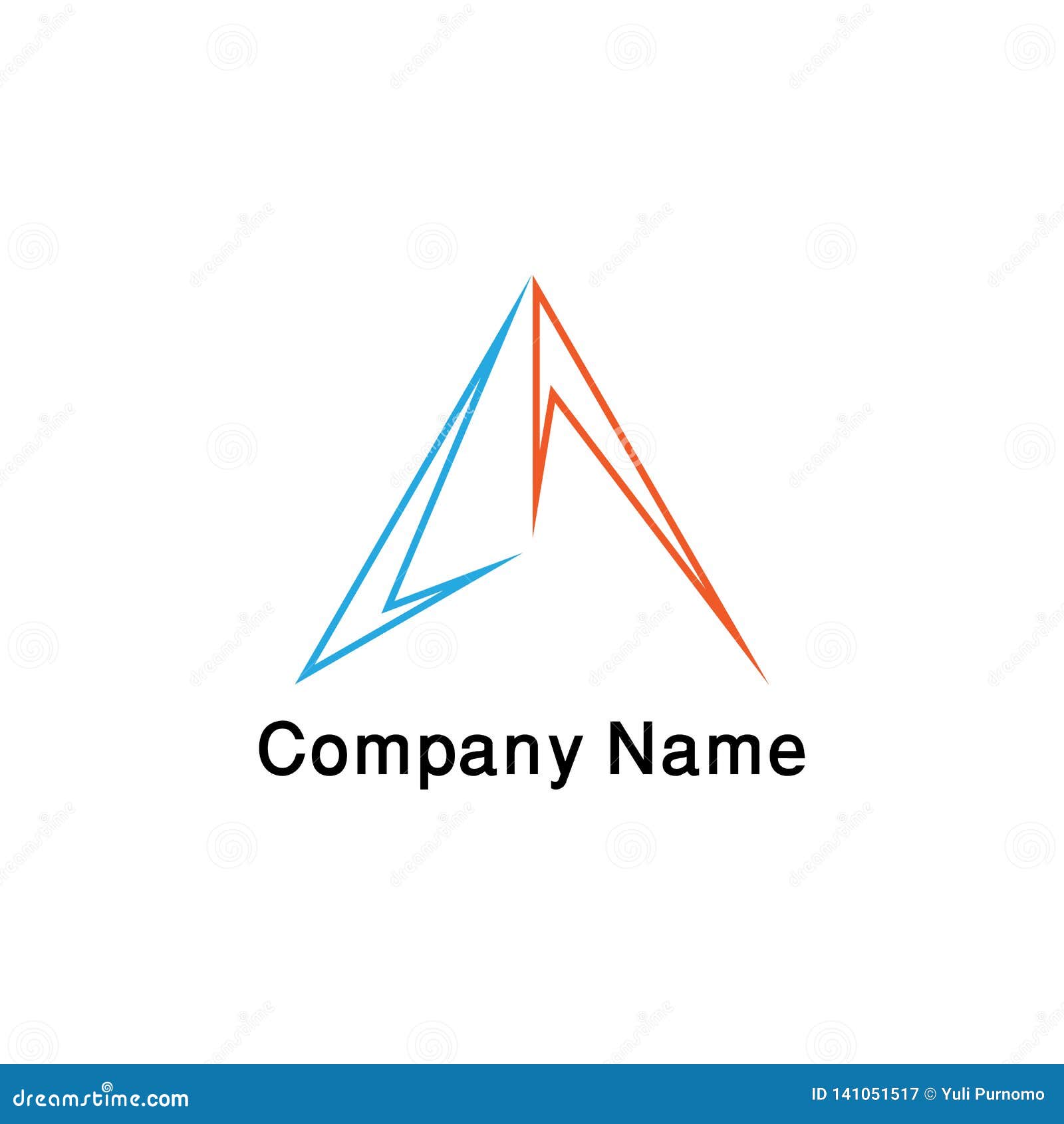 Abstract Triangle Business Vector Logo Stock Vector - Illustration of ...