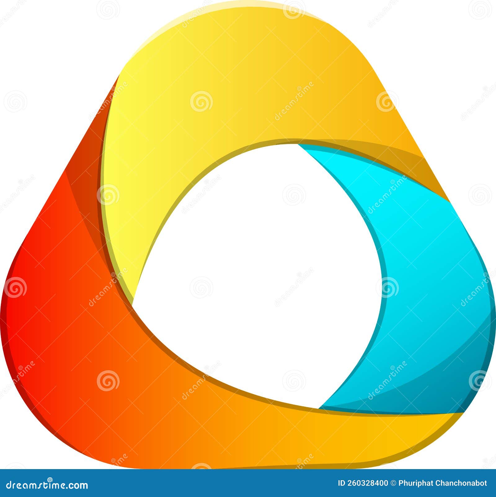 Abstract Triangle and Circle Logo in Trendy and Minimal Style Stock ...