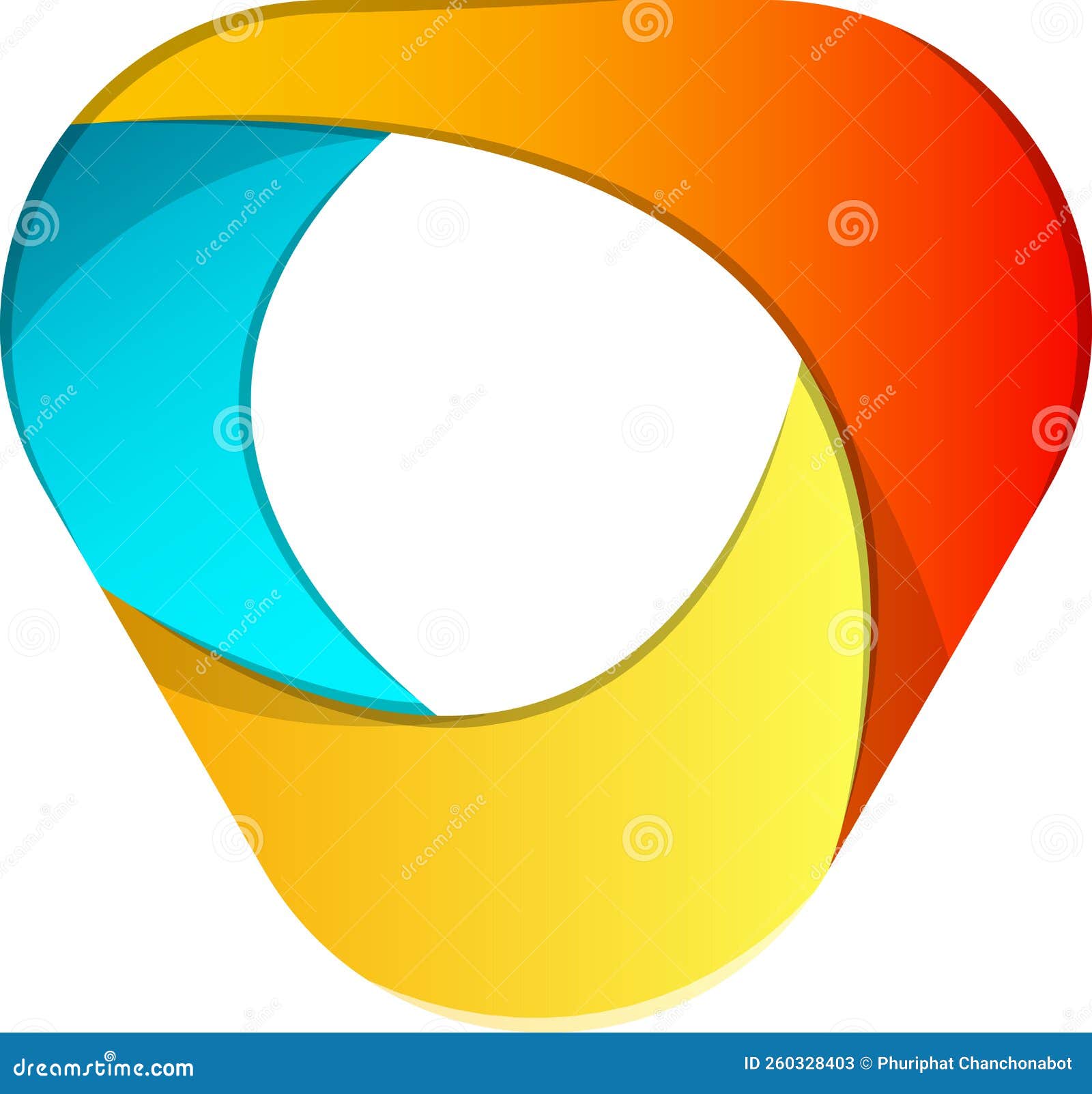 Abstract Triangle and Circle Logo in Trendy and Minimal Style Stock ...