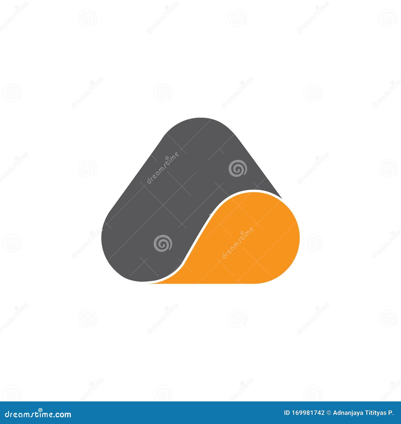 Abstract Triangle 3d Curves Logo Vector Stock Vector - Illustration of ...