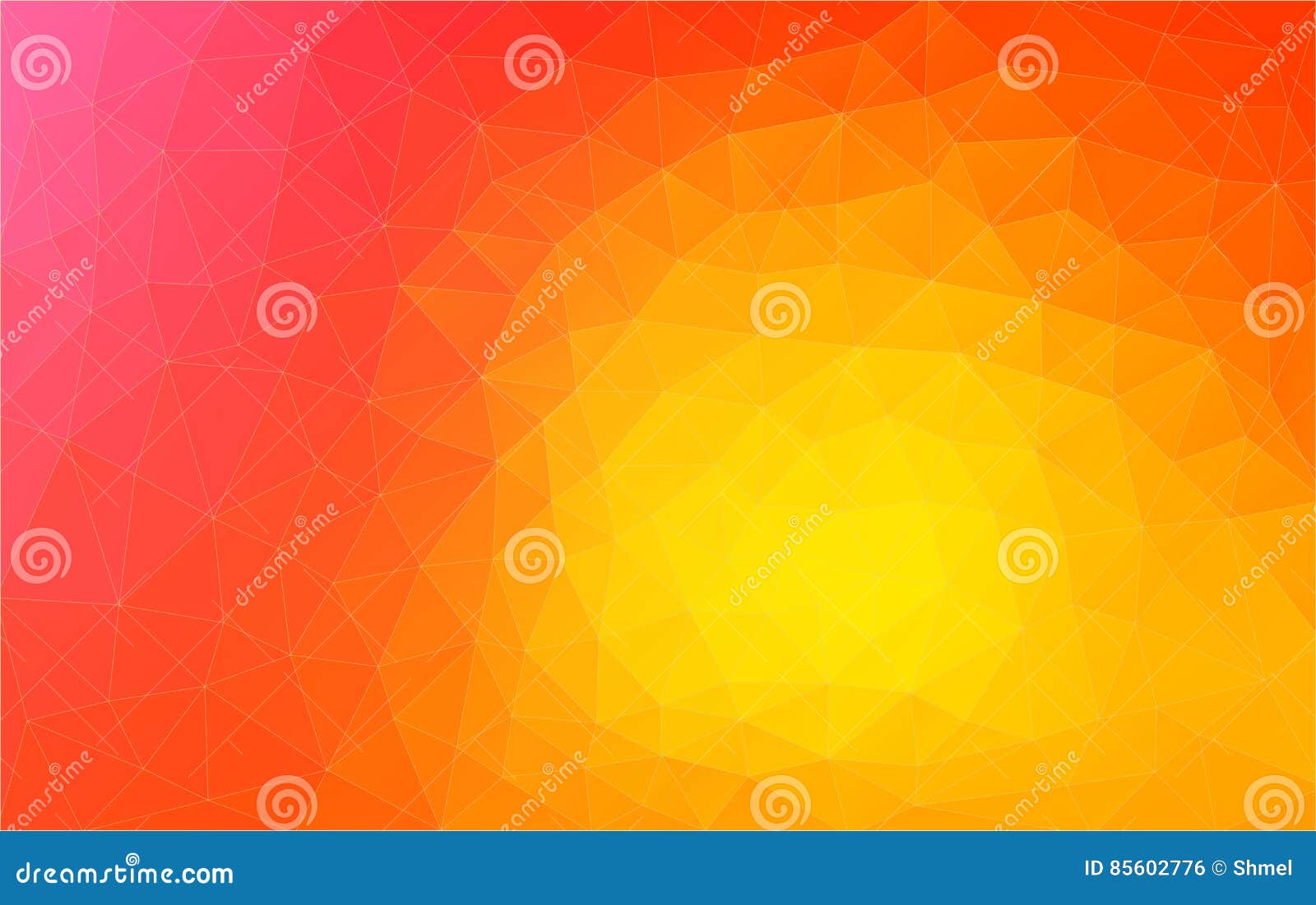 Abstract Triangle 2D Geometric Orange Background Stock Vector ...