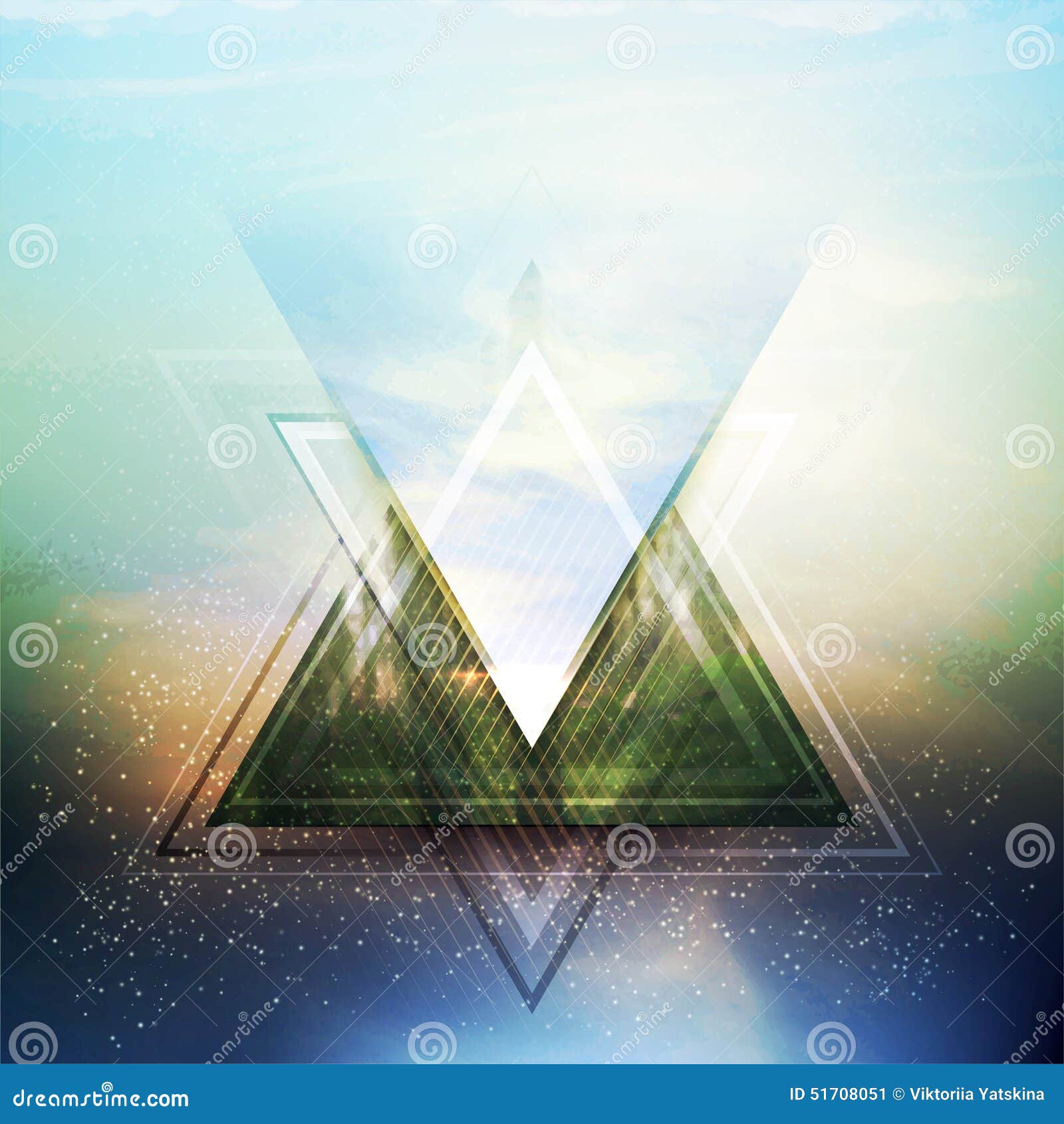 Abstract Triangle Future Vector Background Stock Vector - Illustration ...
