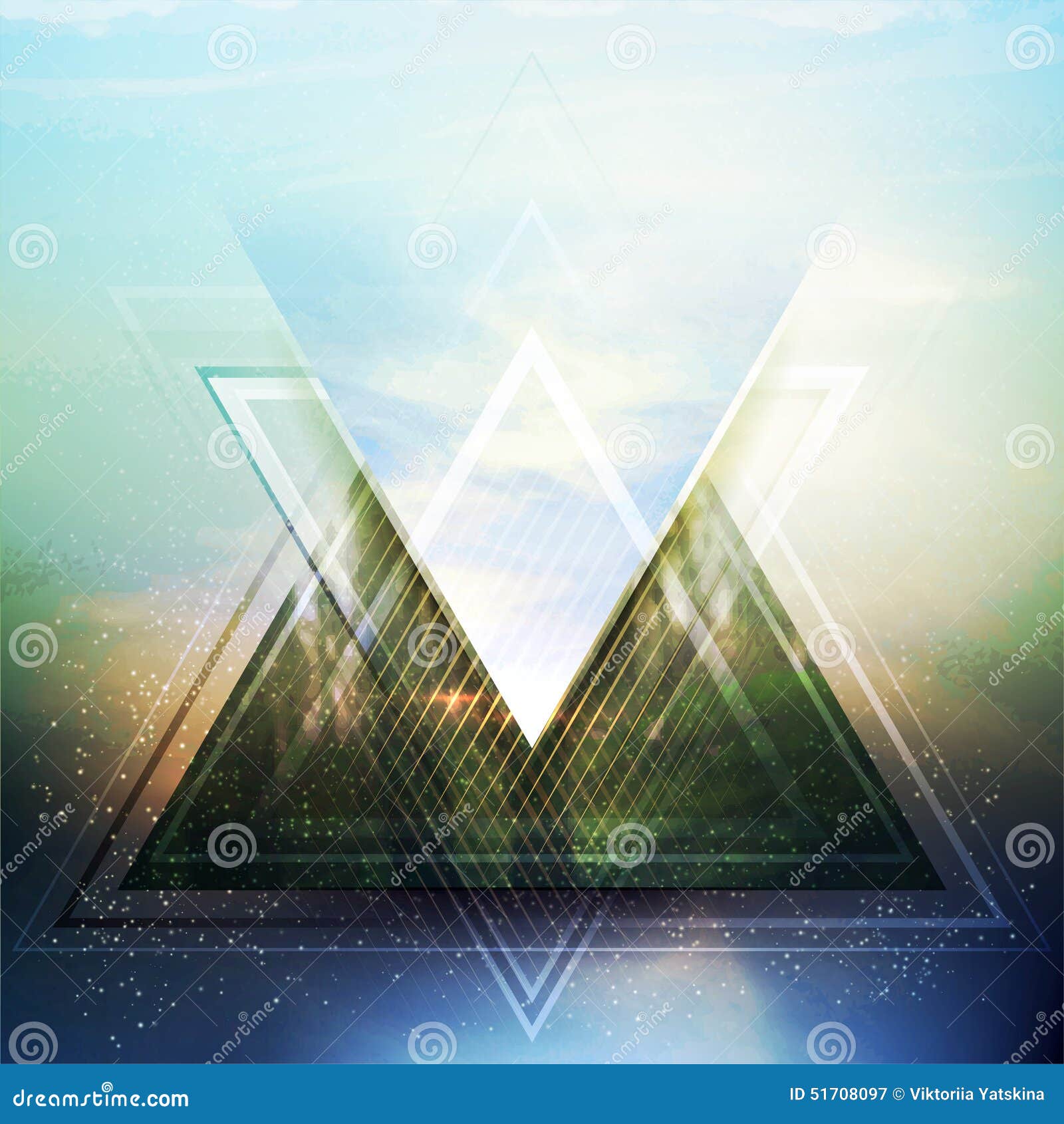 Abstract Triangle Future Vector Background Stock Illustration ...