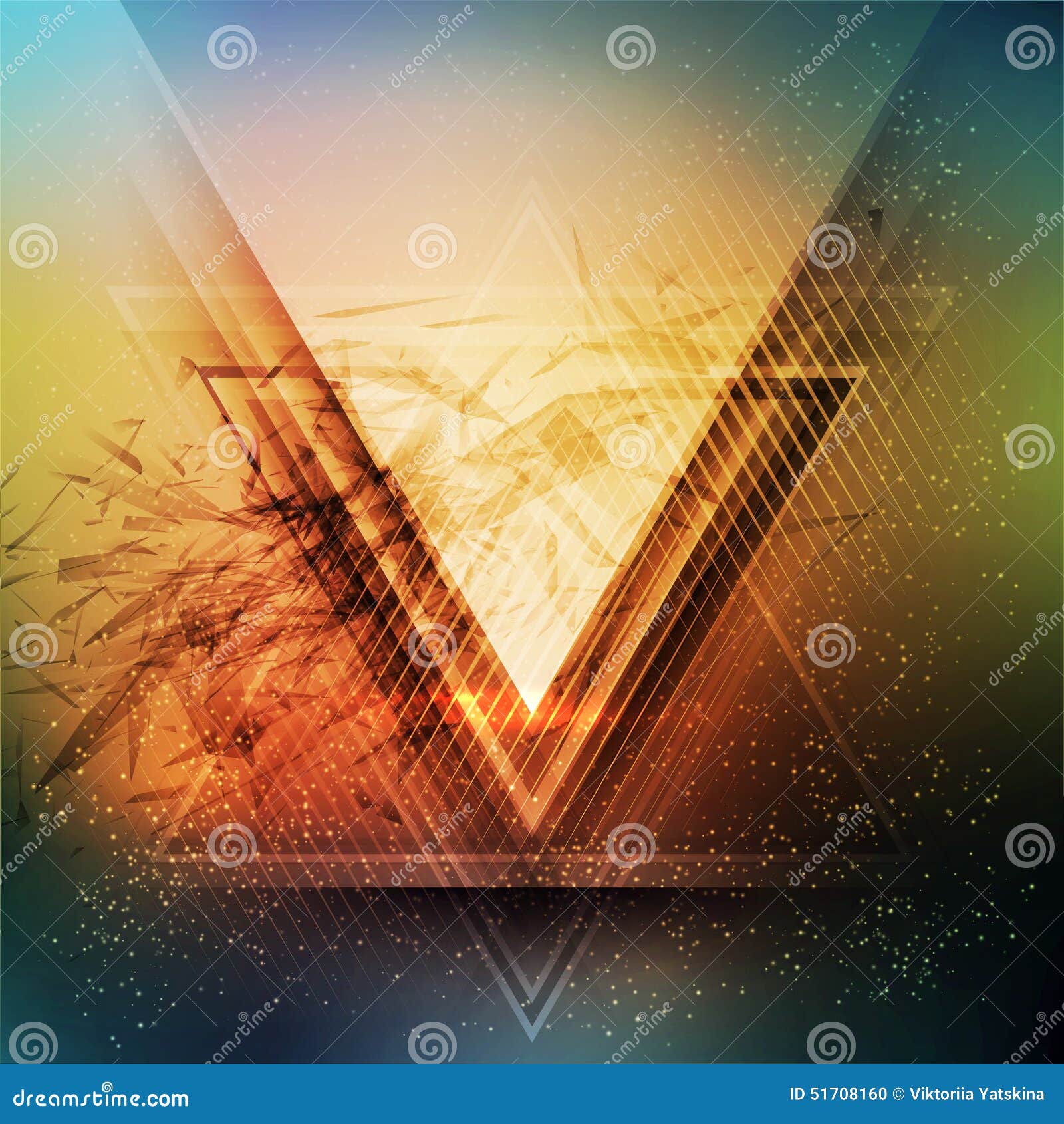 Abstract Triangle Future Vector Background Stock Vector - Illustration ...