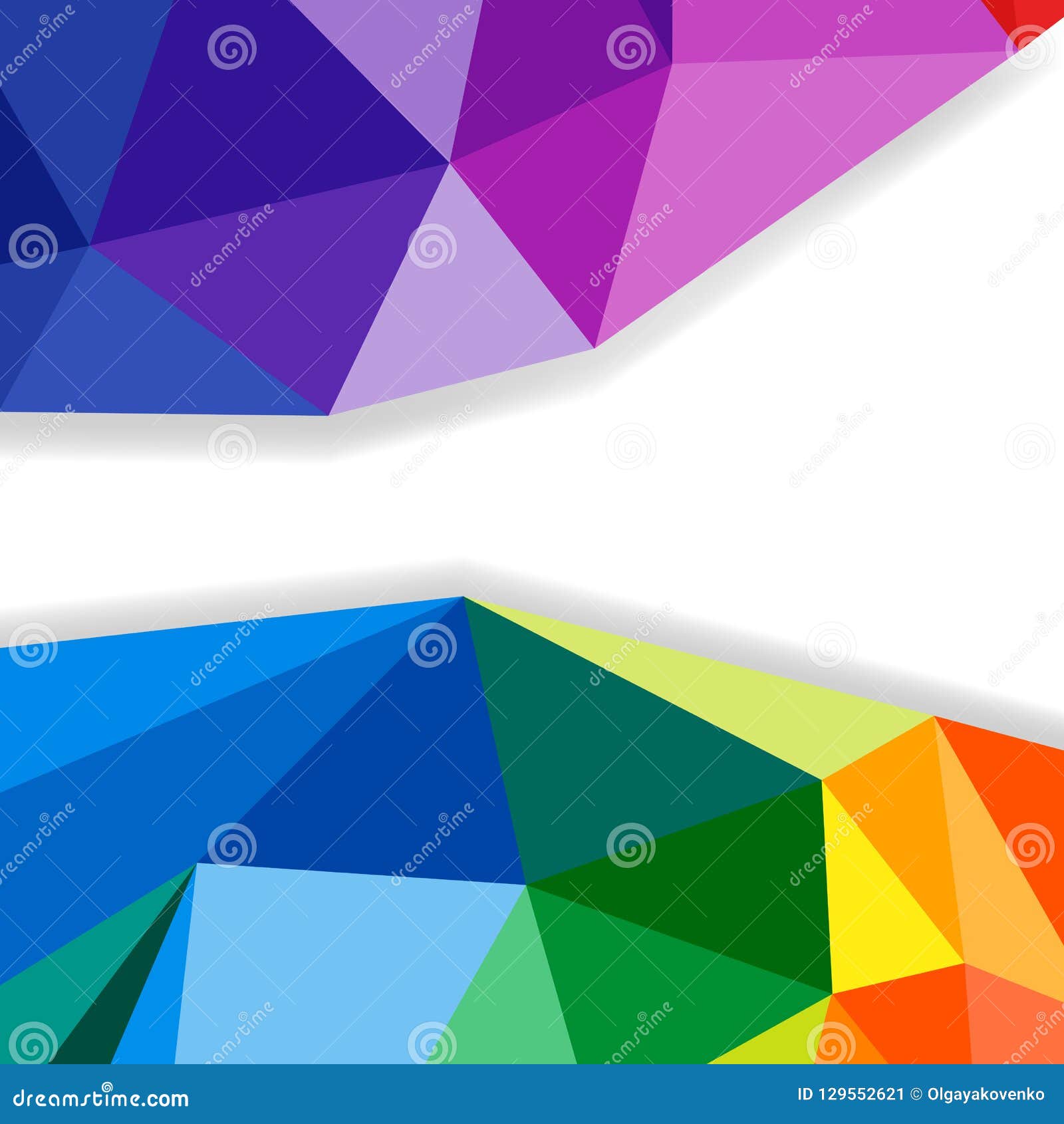 Abstract Triangle Geometric Wave Stripes Border on a White Stock Vector ...
