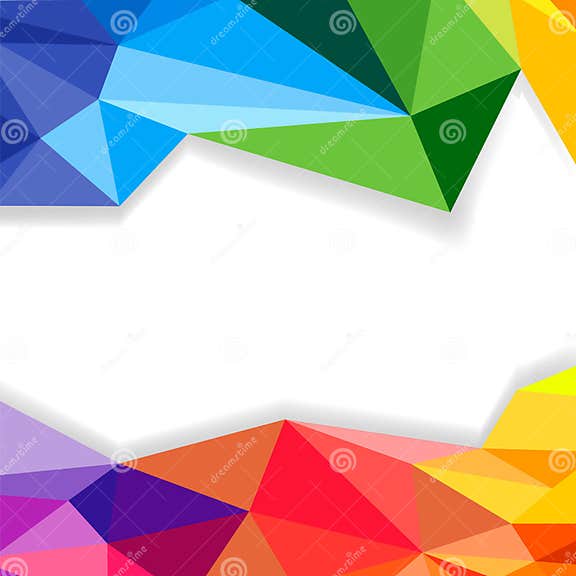 Abstract Triangle Geometric Wave Stripes Border on a White Stock Vector ...