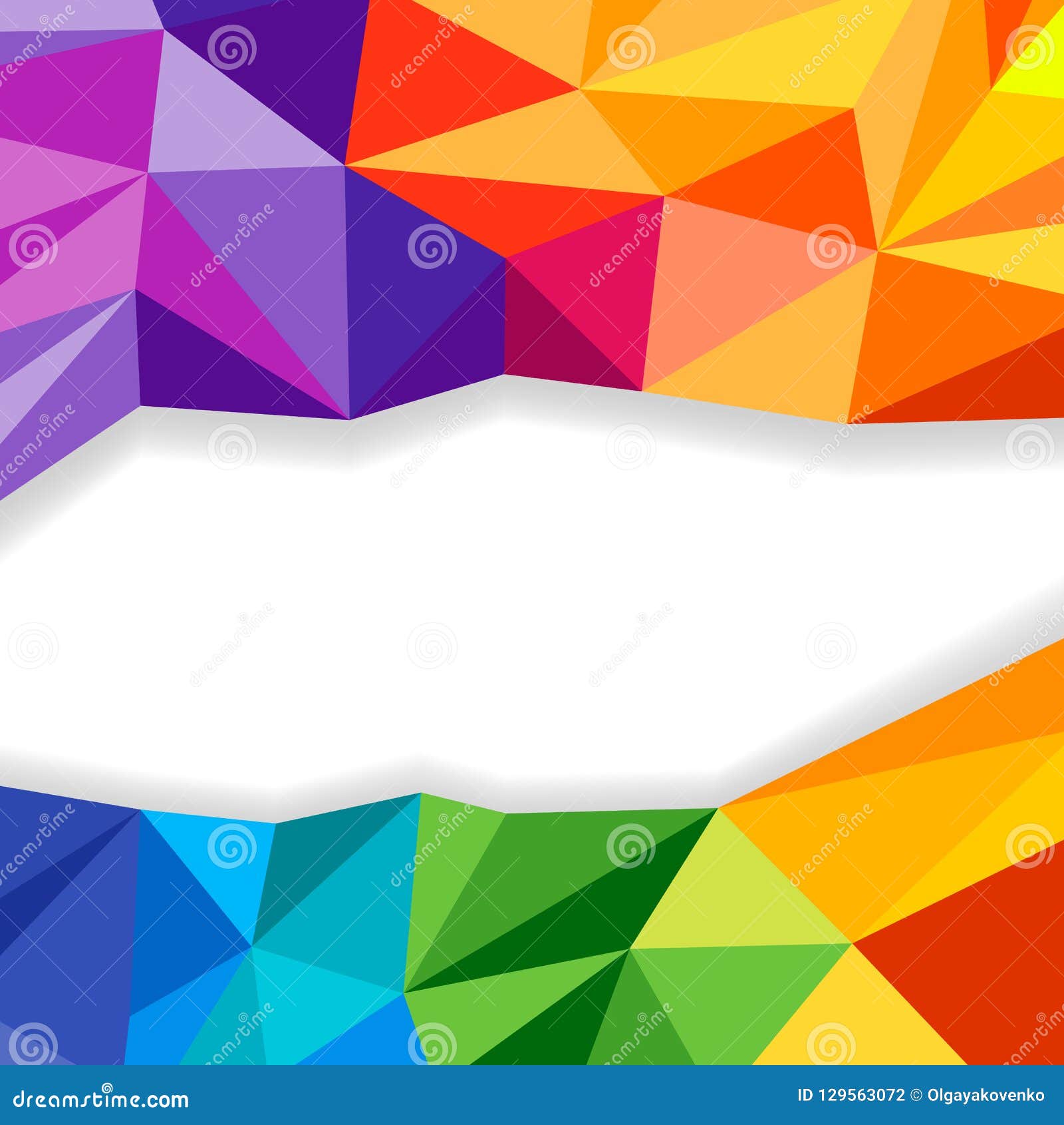 Abstract Triangle Geometric Wave Stripes Border on a White Stock Vector ...