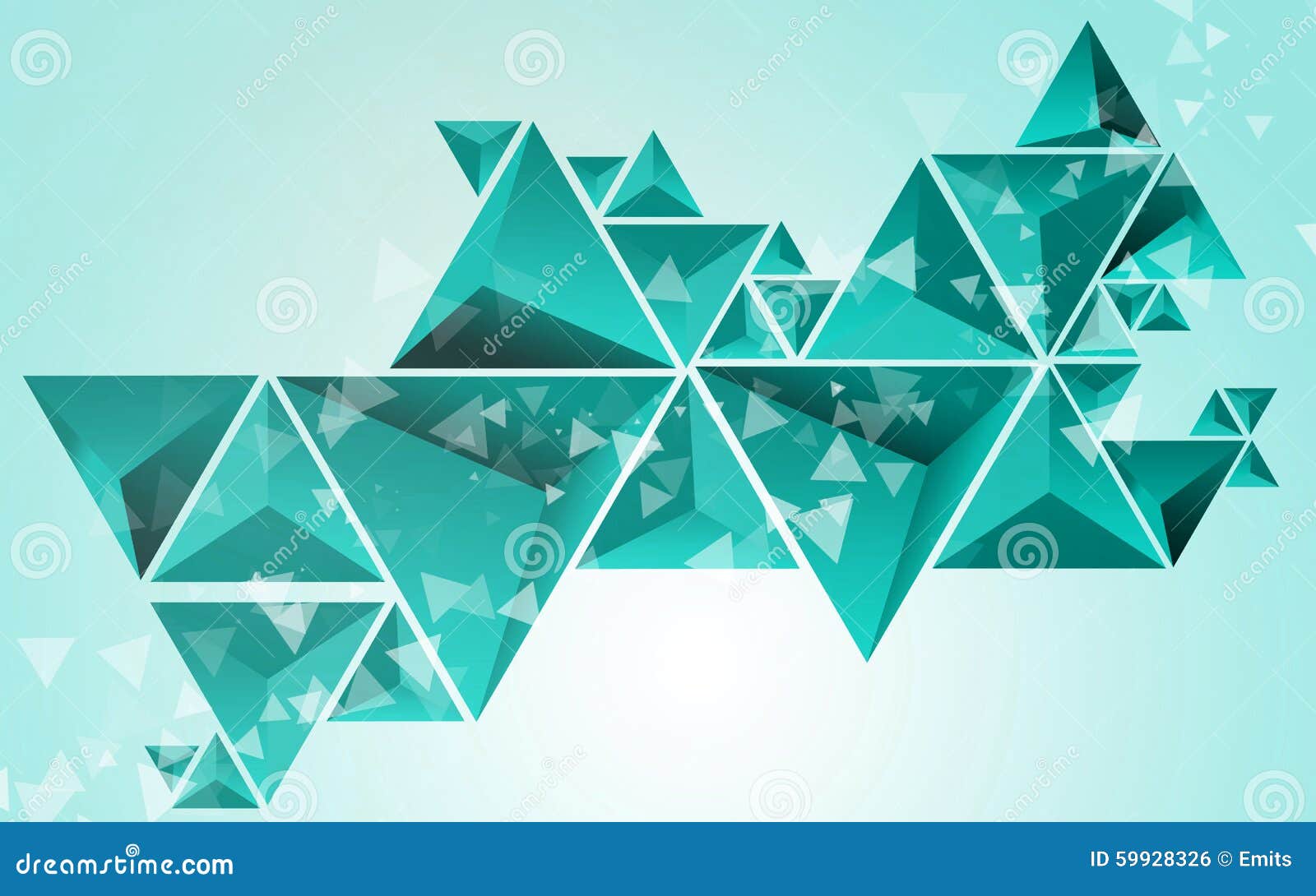 Abstract Triangle Green Background Stock Illustration - Illustration of ...