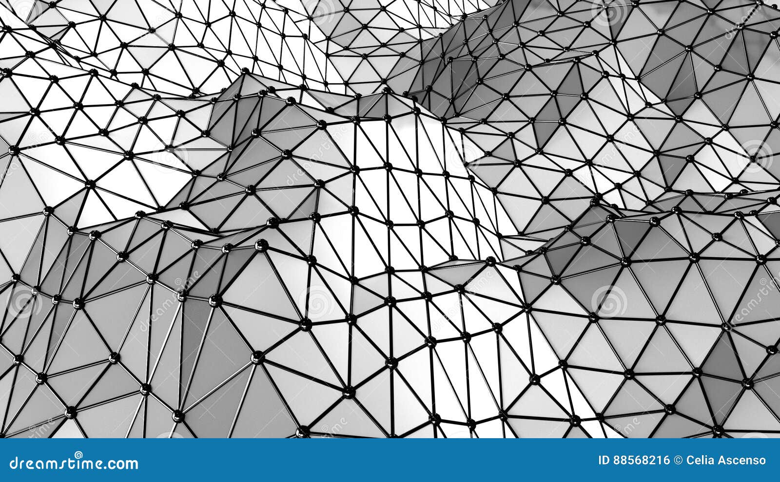 Abstract Triangle Grid Geometric Background Stock Illustration ...