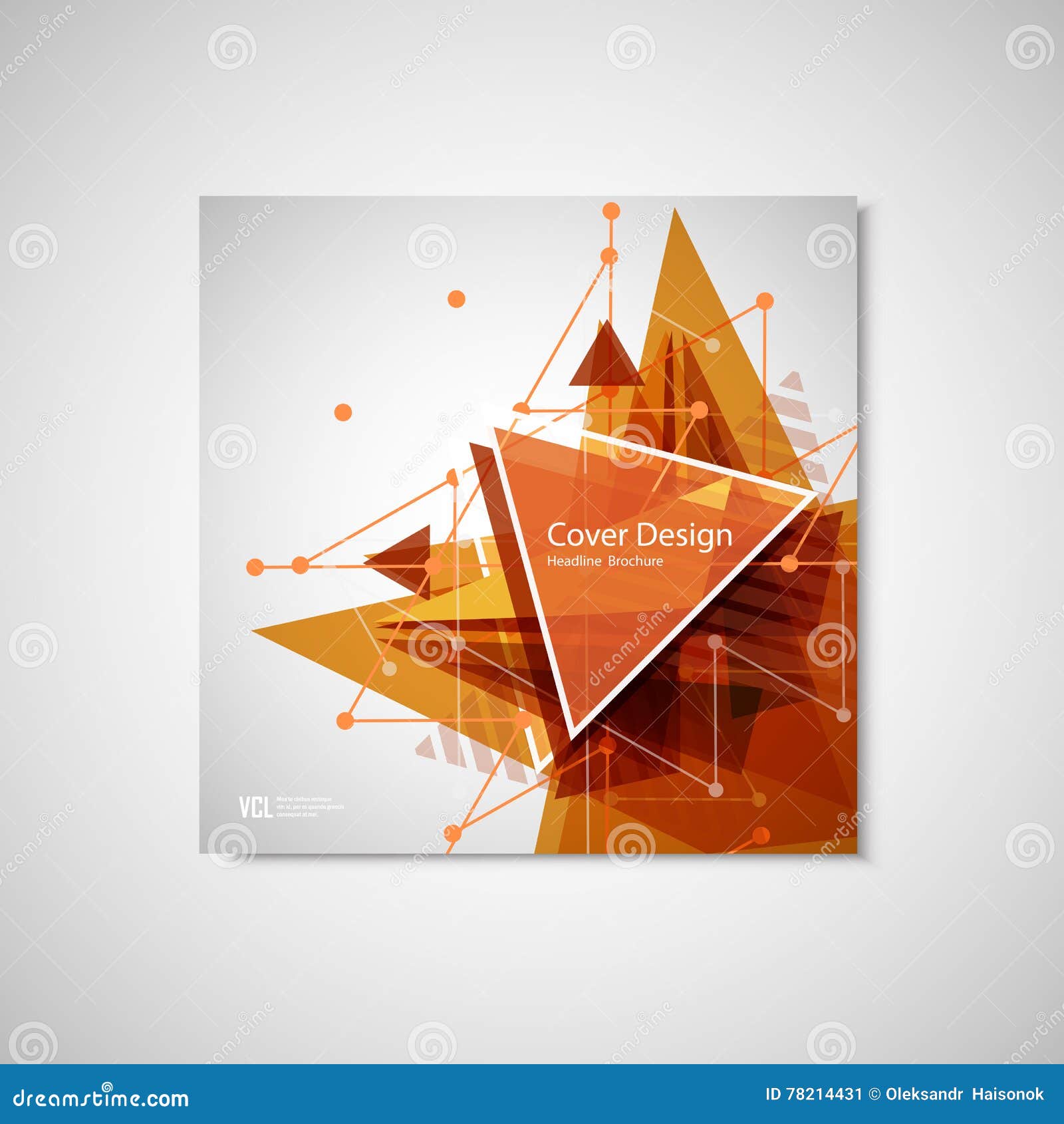 Abstract Triangle Line. Poster Brochure Flyer Design Layout Vector ...