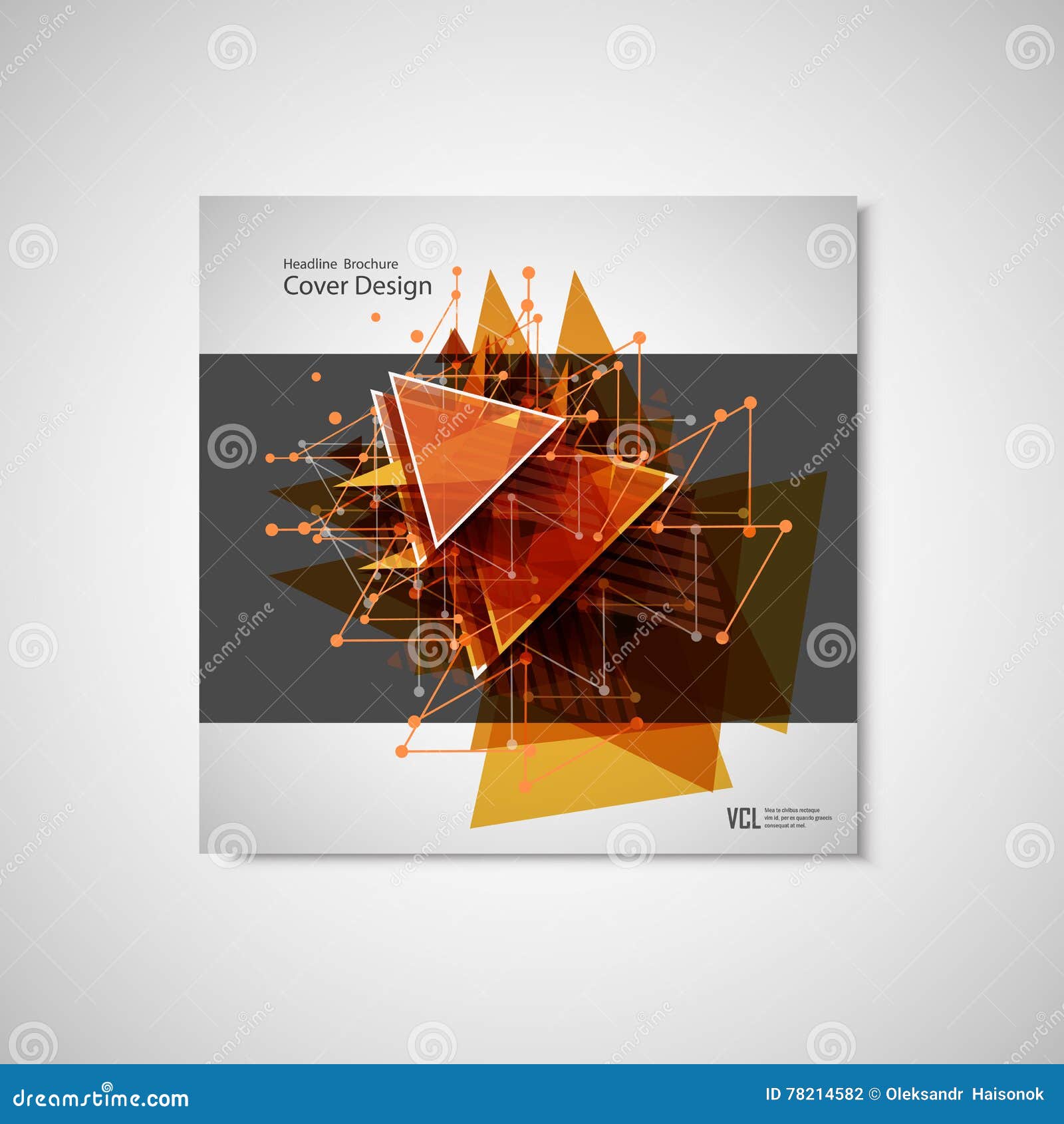 Abstract Triangle Line. Poster Brochure Flyer Design Layout Vector ...