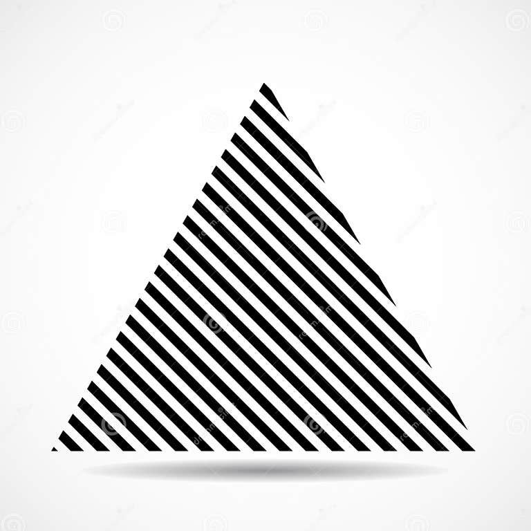 Abstract Triangle of Lines, Geometric Shape Stock Vector - Illustration ...