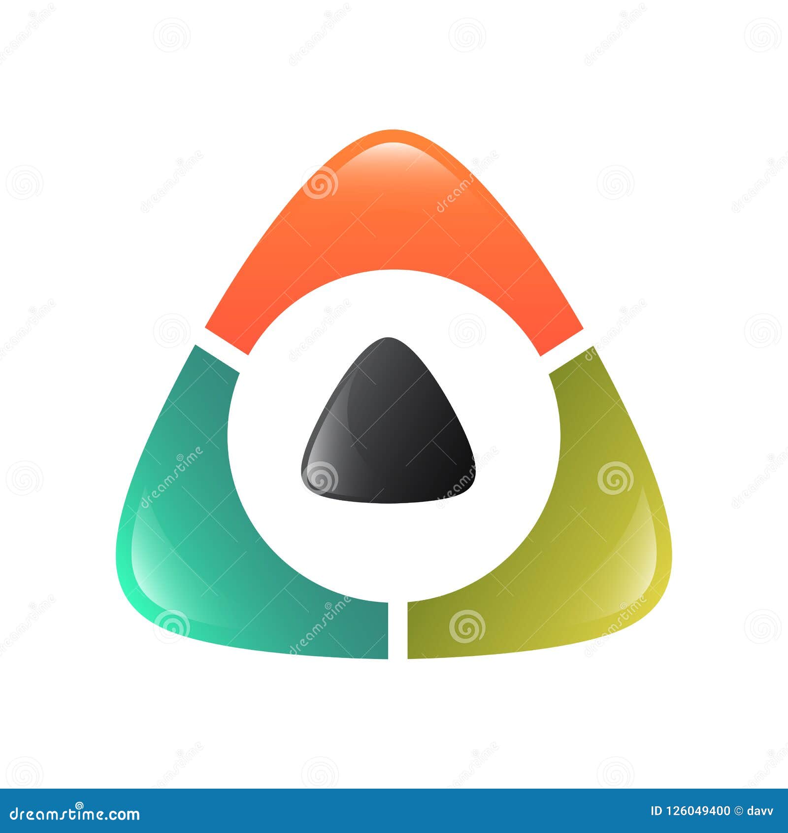Abstract Triangle Logo, Creative Media Play Logo, Vector Logo Co Stock ...