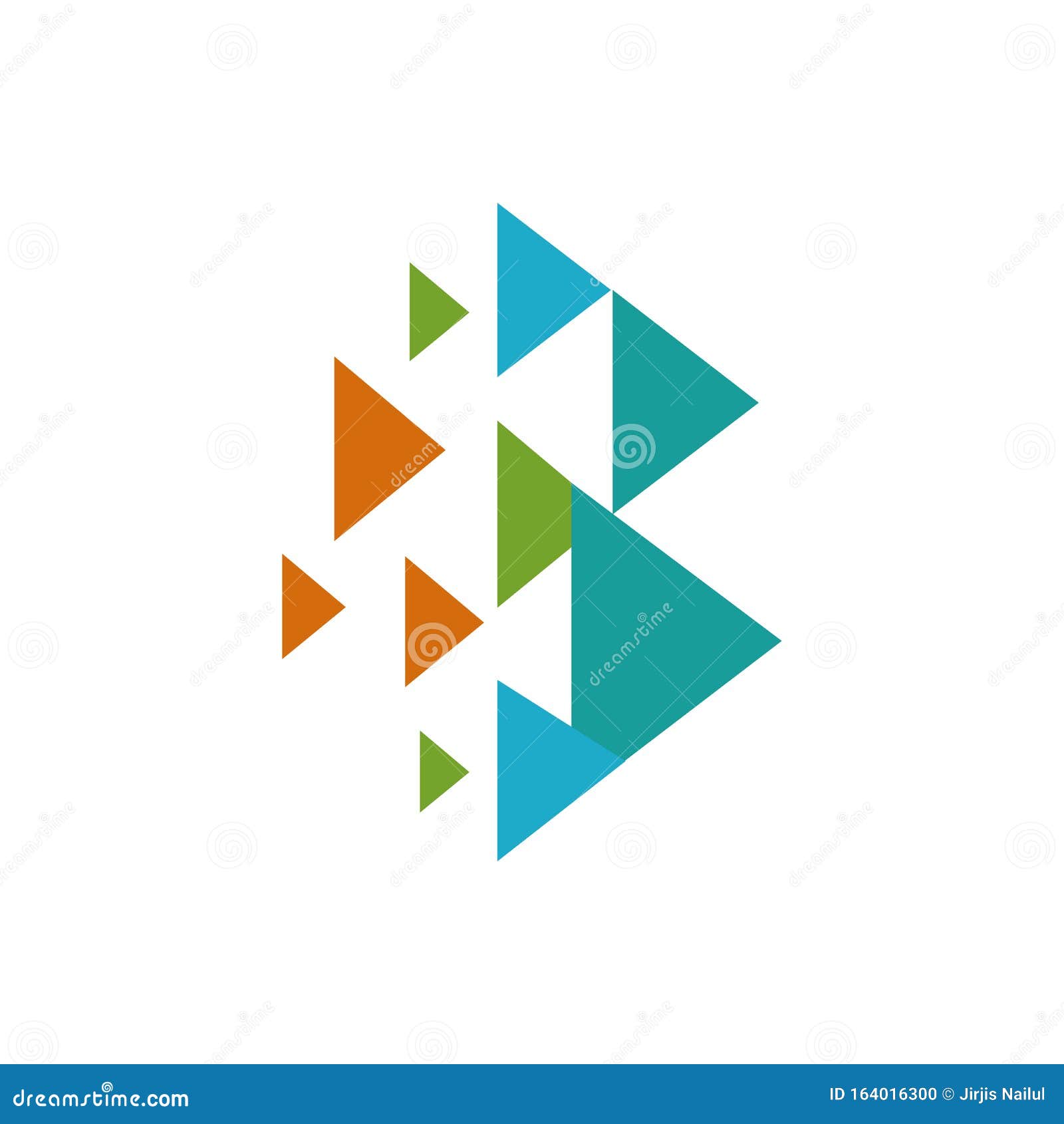 Abstract Triangle Logo Design Template Isolated on a White Background ...