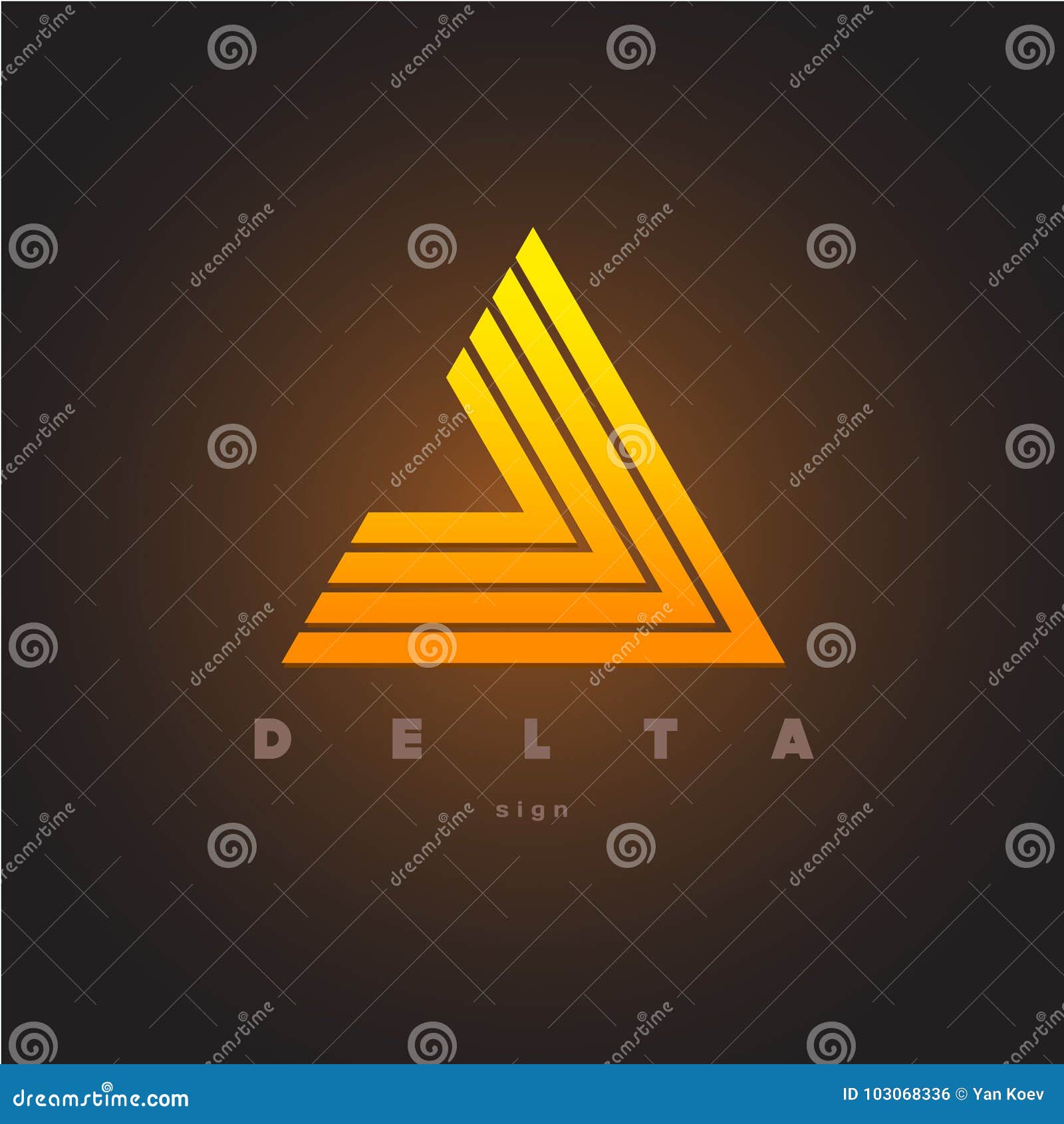 Abstract Triangle Logo Template. Stock Vector - Illustration of design ...