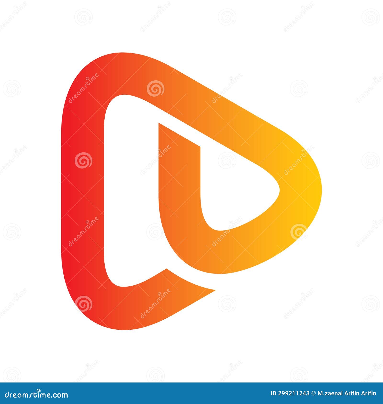 Abstract Triangle Loop Vector Logos Stock Illustration - Illustration ...