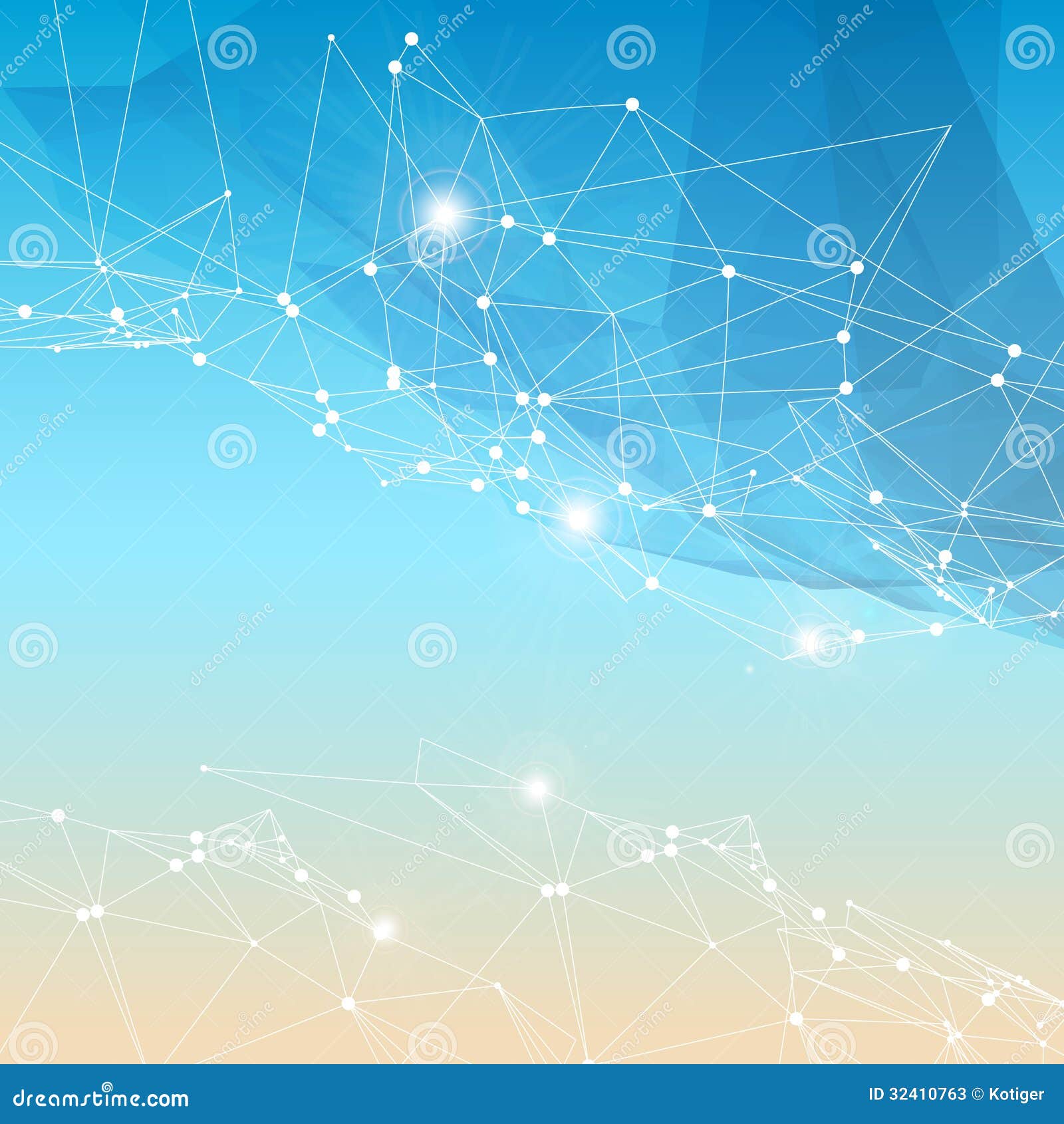 Abstract Triangle Mesh Background Stock Vector - Illustration of light ...