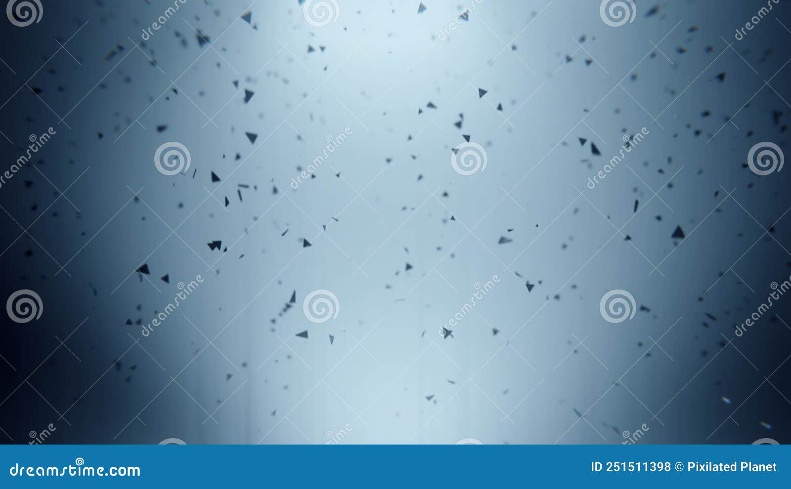 Abstract Triangle Particles or Confetti Falling Down Animation. Stock ...