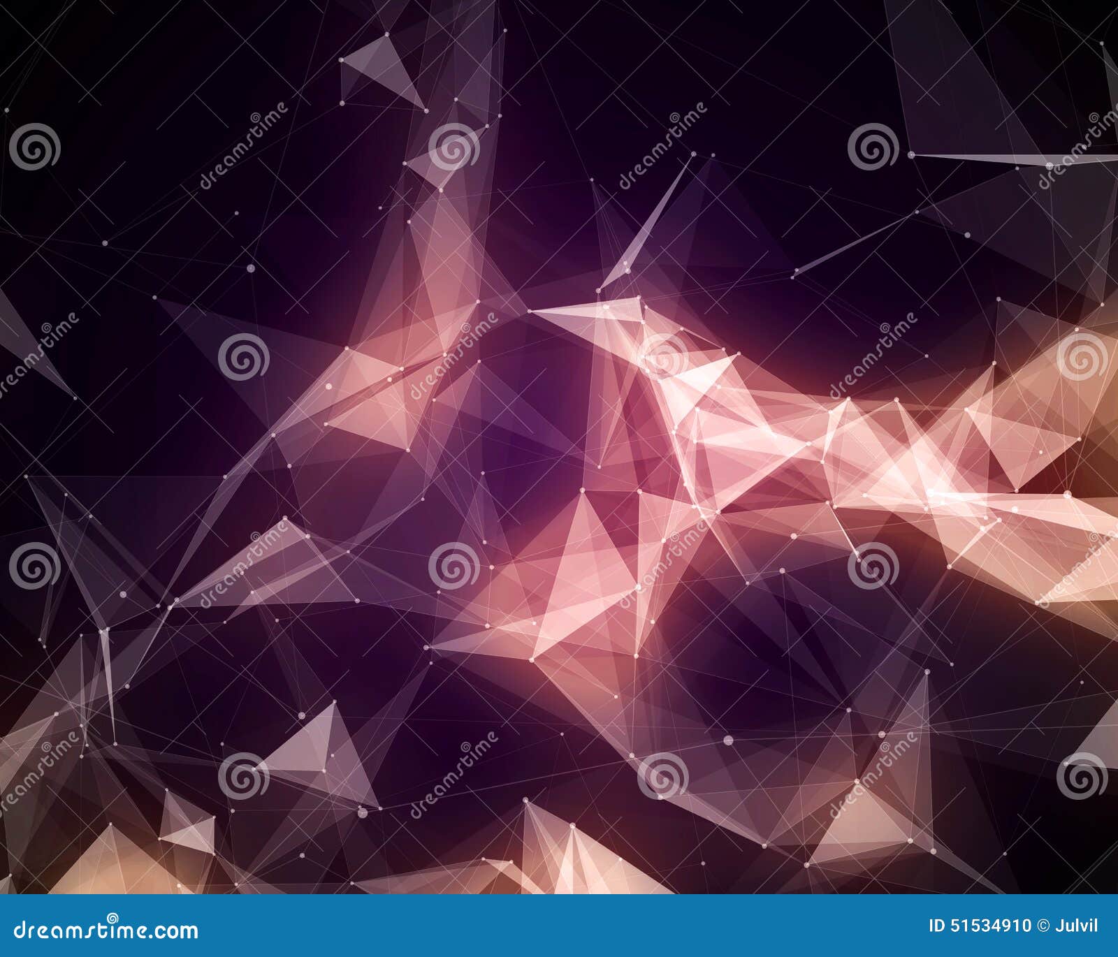 Abstract Triangle Particles Stock Illustration - Illustration of ...