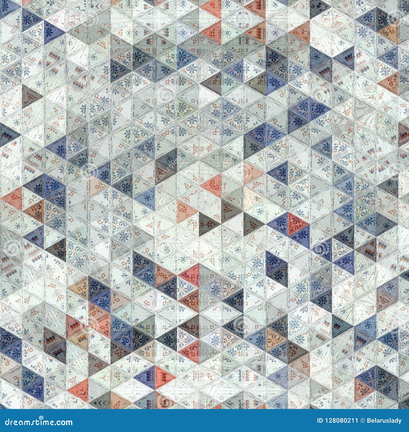 Abstract Triangle Patchwork Texture Background Stock Illustration ...