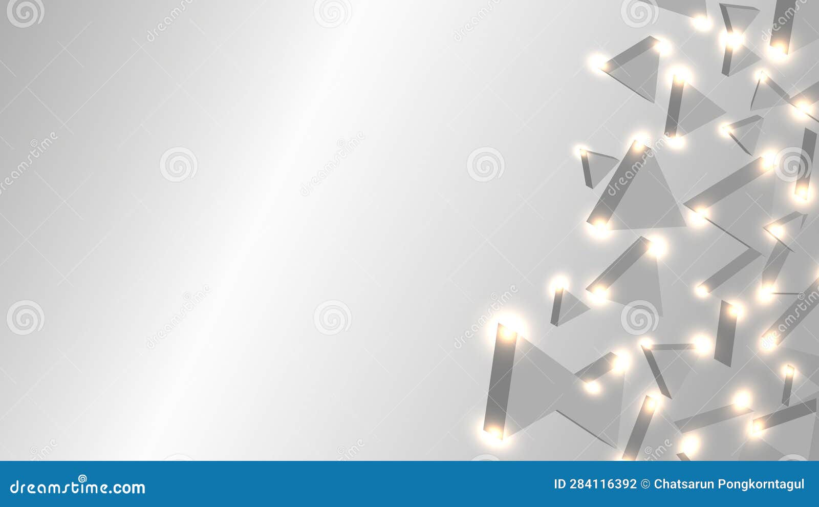 Abstract Triangle Pattern Luxury Silver with Gradient Background Stock ...