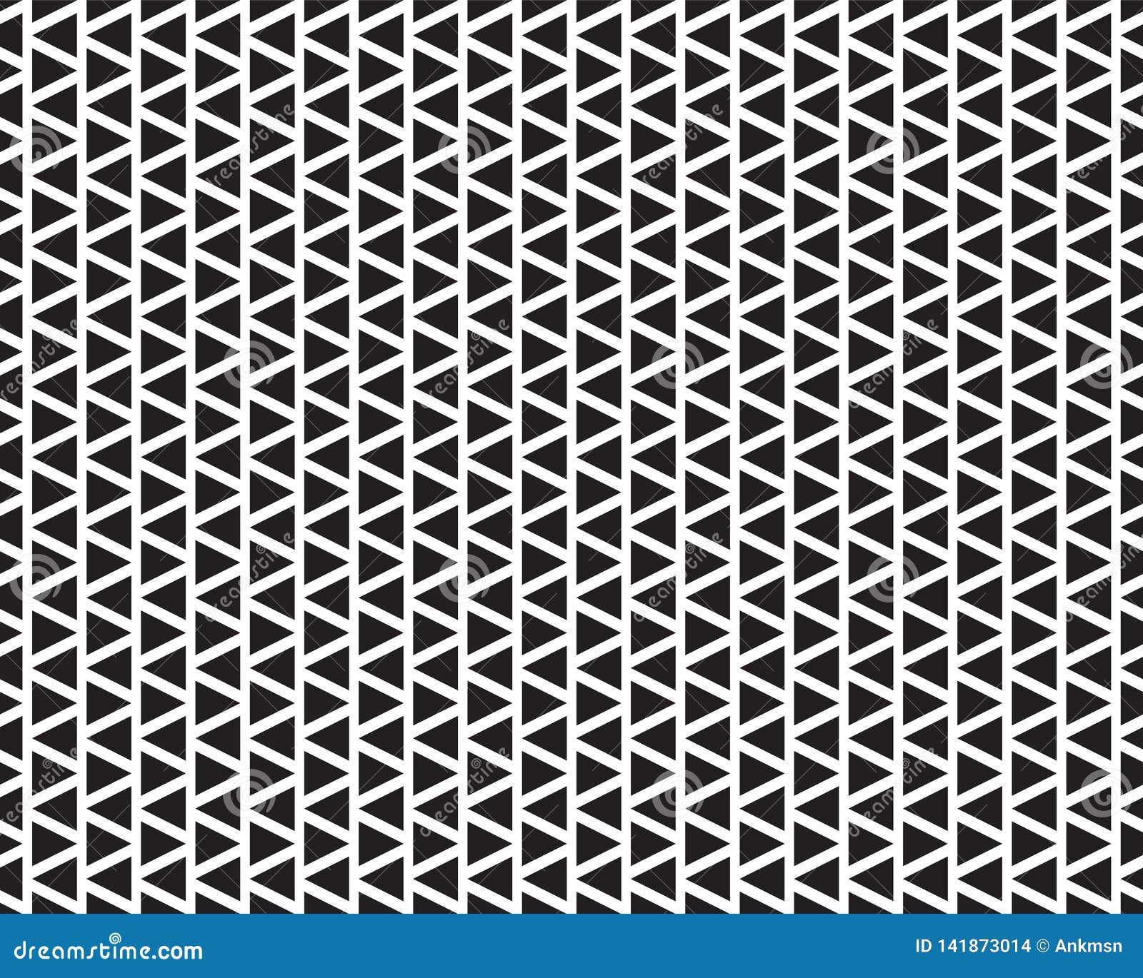 Abstract Triangle Pattern Seamless Background Black White Stock Vector ...