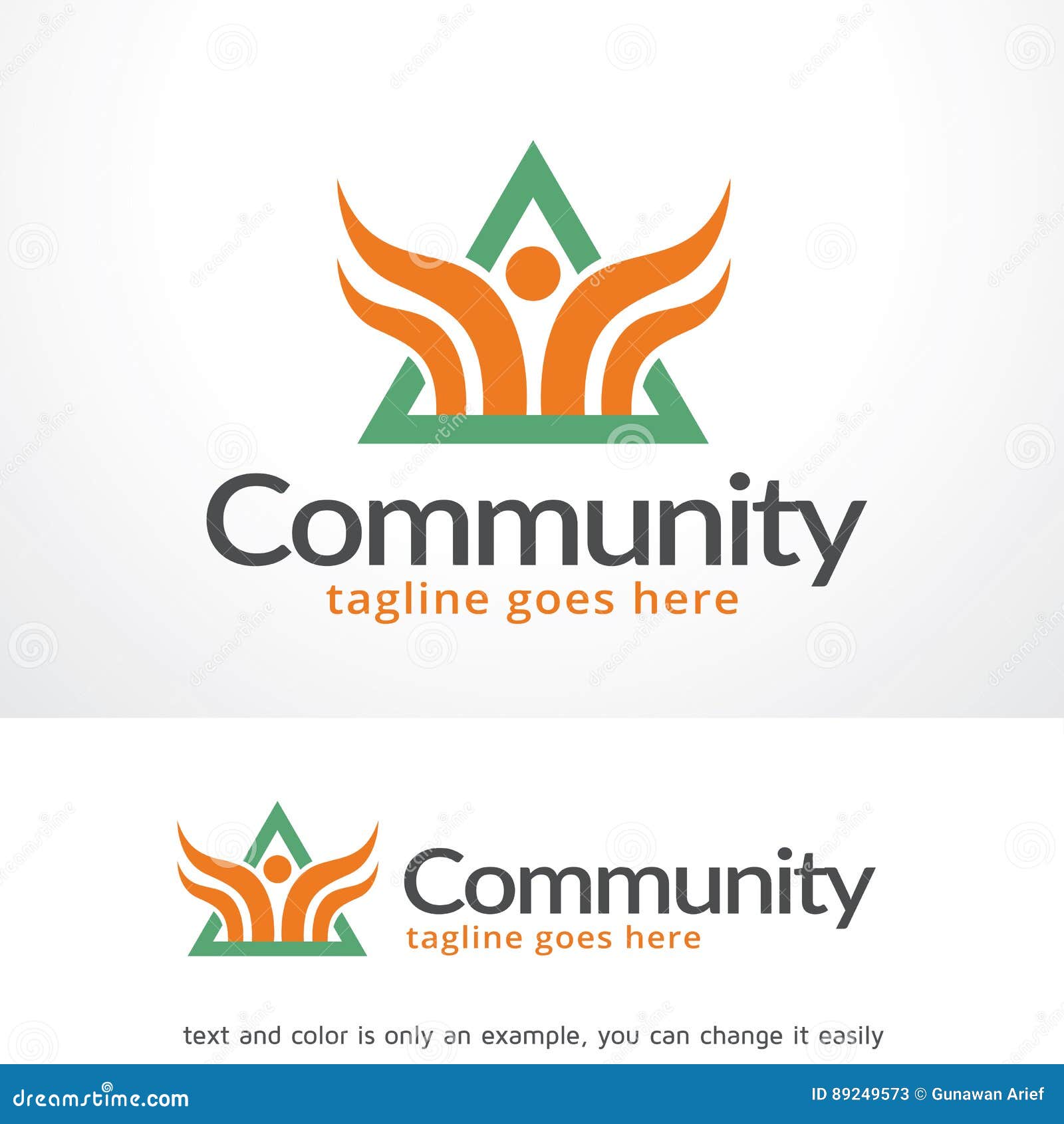 Abstract Triangle People Logo Template Design Vector, Emblem, Design ...