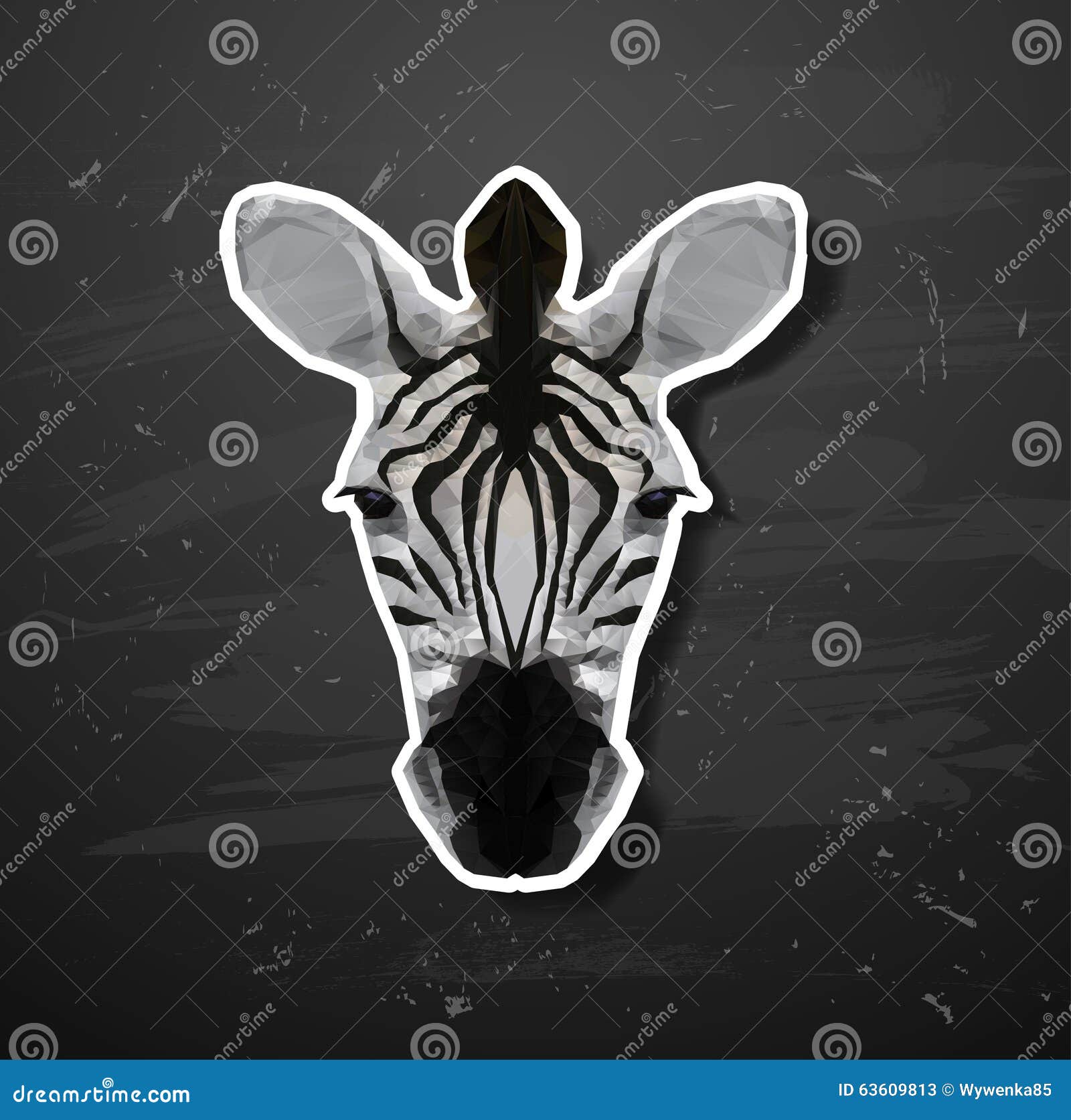 Abstract Triangle Polygonal Animal Set Stock Illustration ...