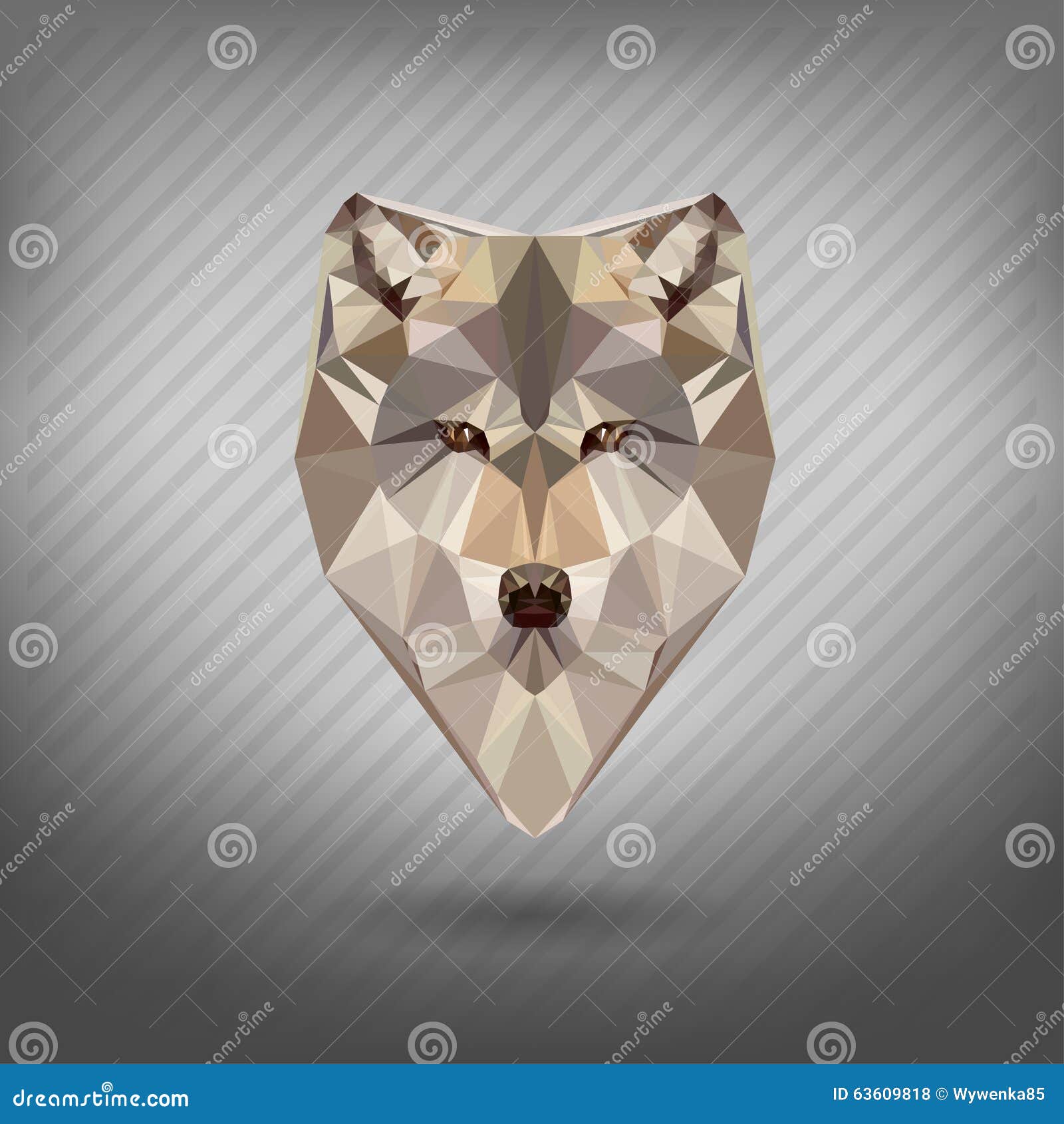 Abstract Triangle Polygonal Animal Set Stock Vector - Illustration of ...