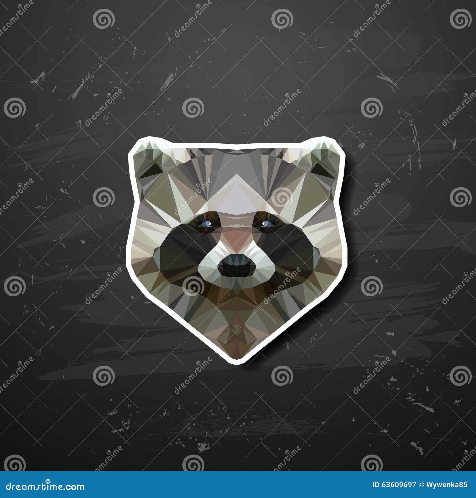 Abstract Triangle Polygonal Animal Stock Vector - Illustration of ...