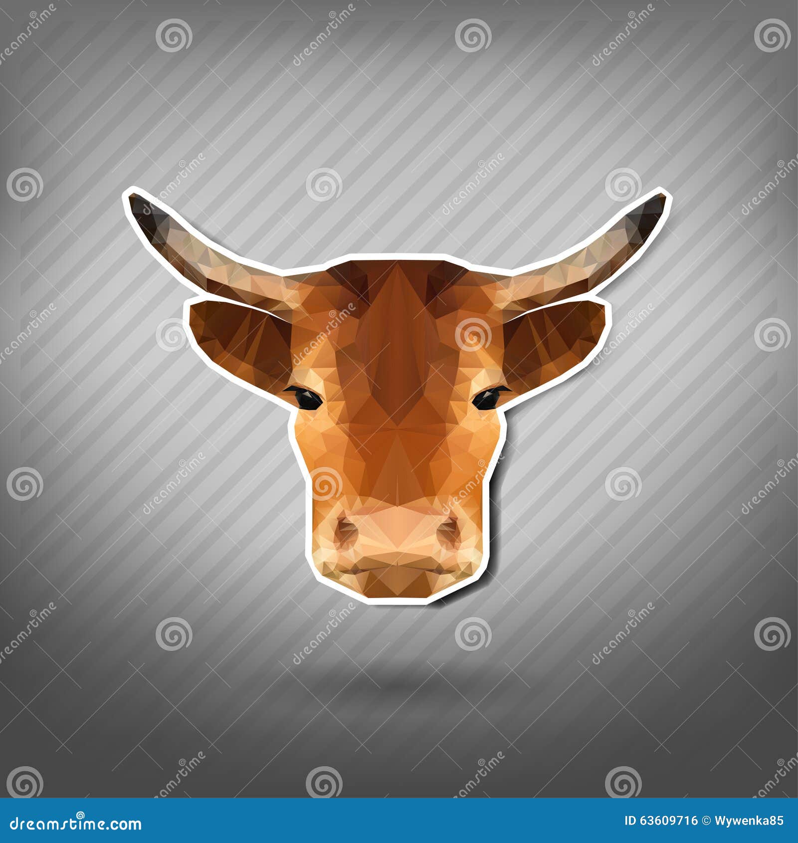 Abstract Triangle Polygonal Animal Stock Vector - Illustration of ...