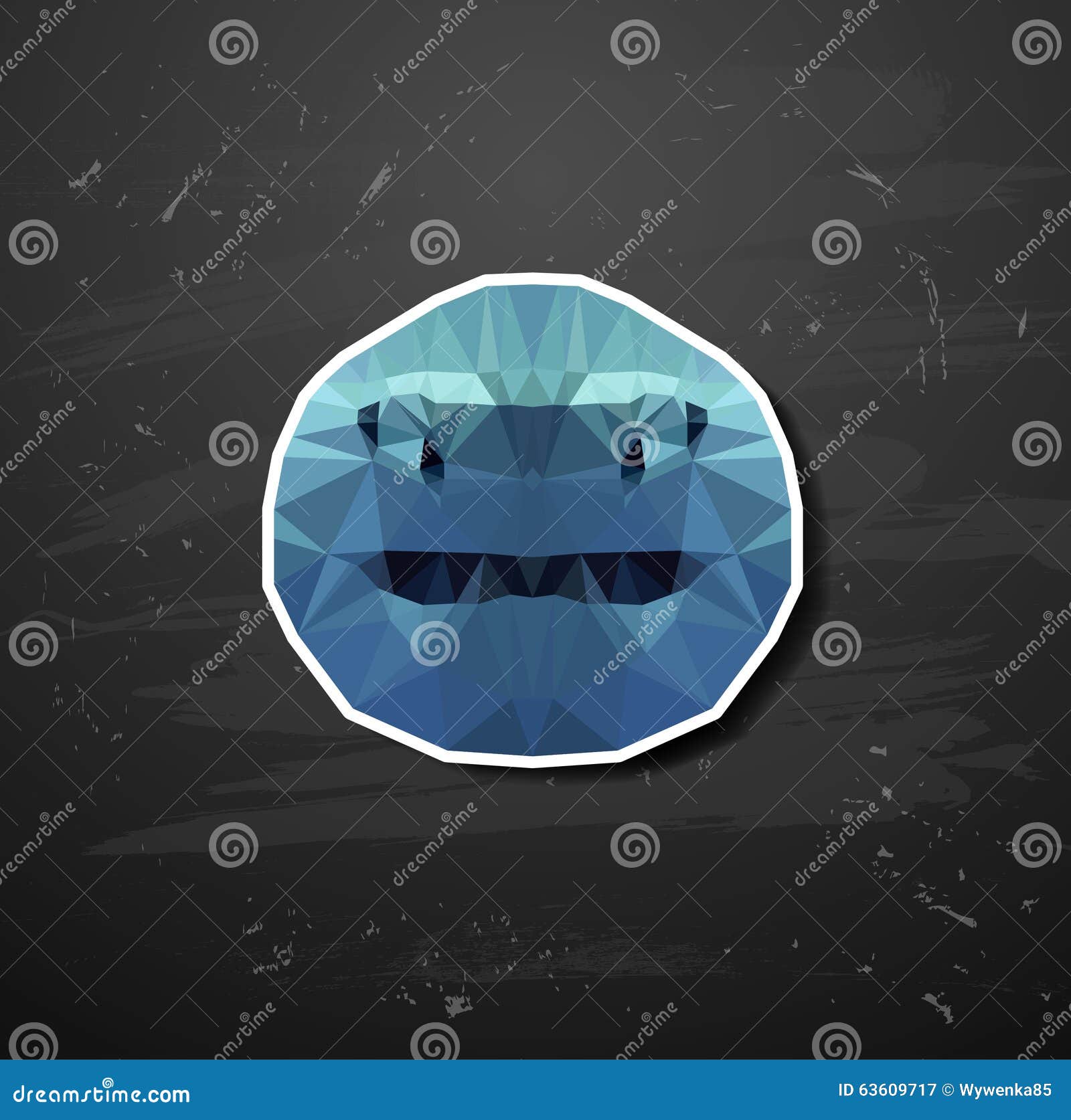 Abstract Triangle Polygonal Animal Stock Vector - Illustration of label ...