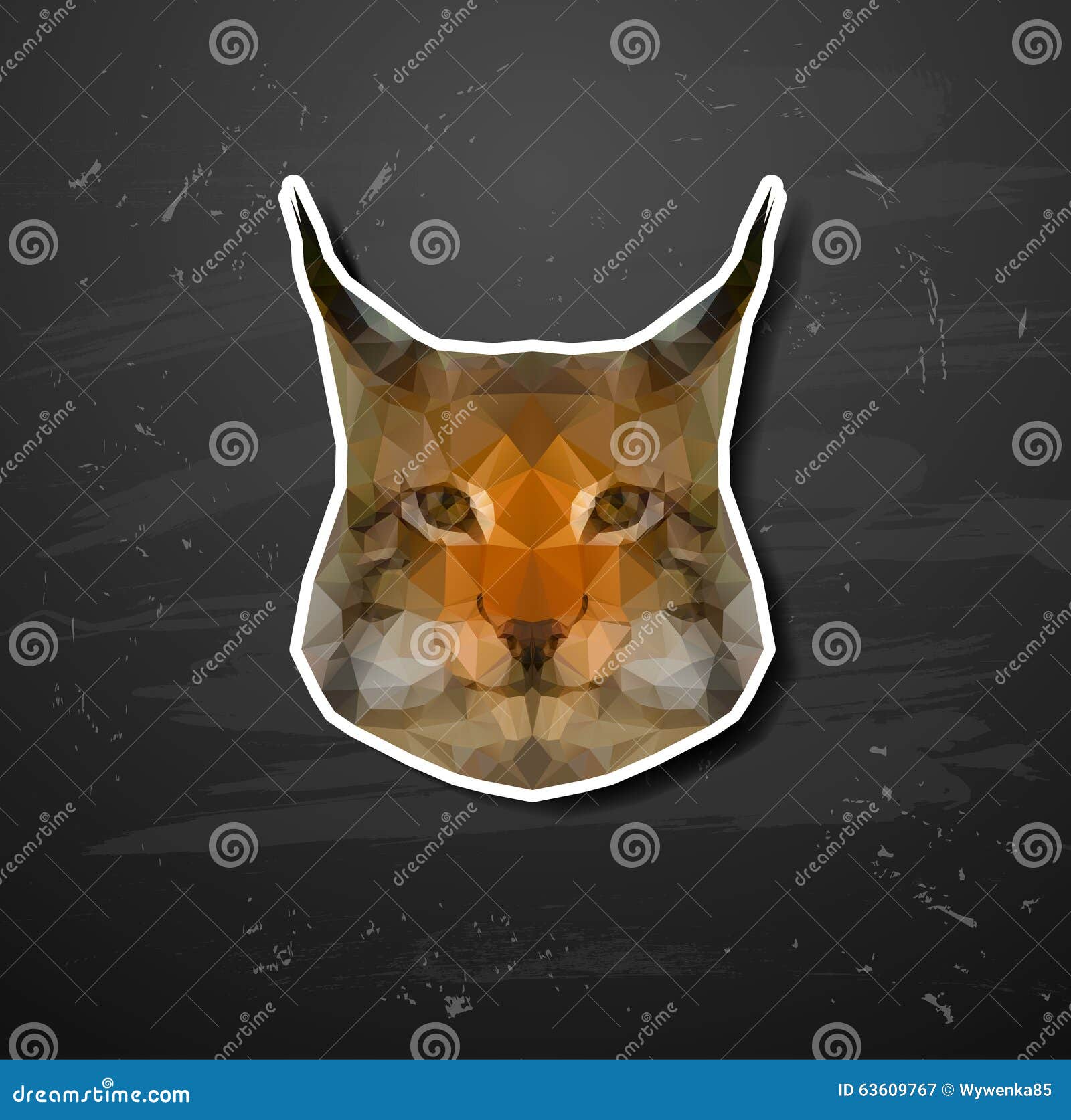 Abstract Triangle Polygonal Animal Stock Vector - Illustration of ...