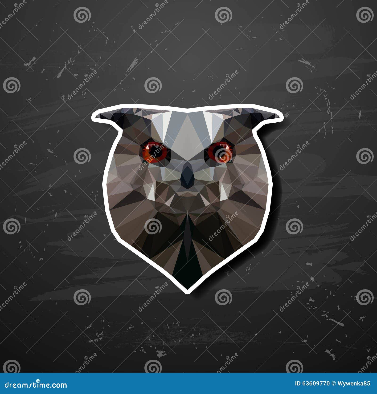 Abstract Triangle Polygonal Animal Stock Vector - Illustration of ...