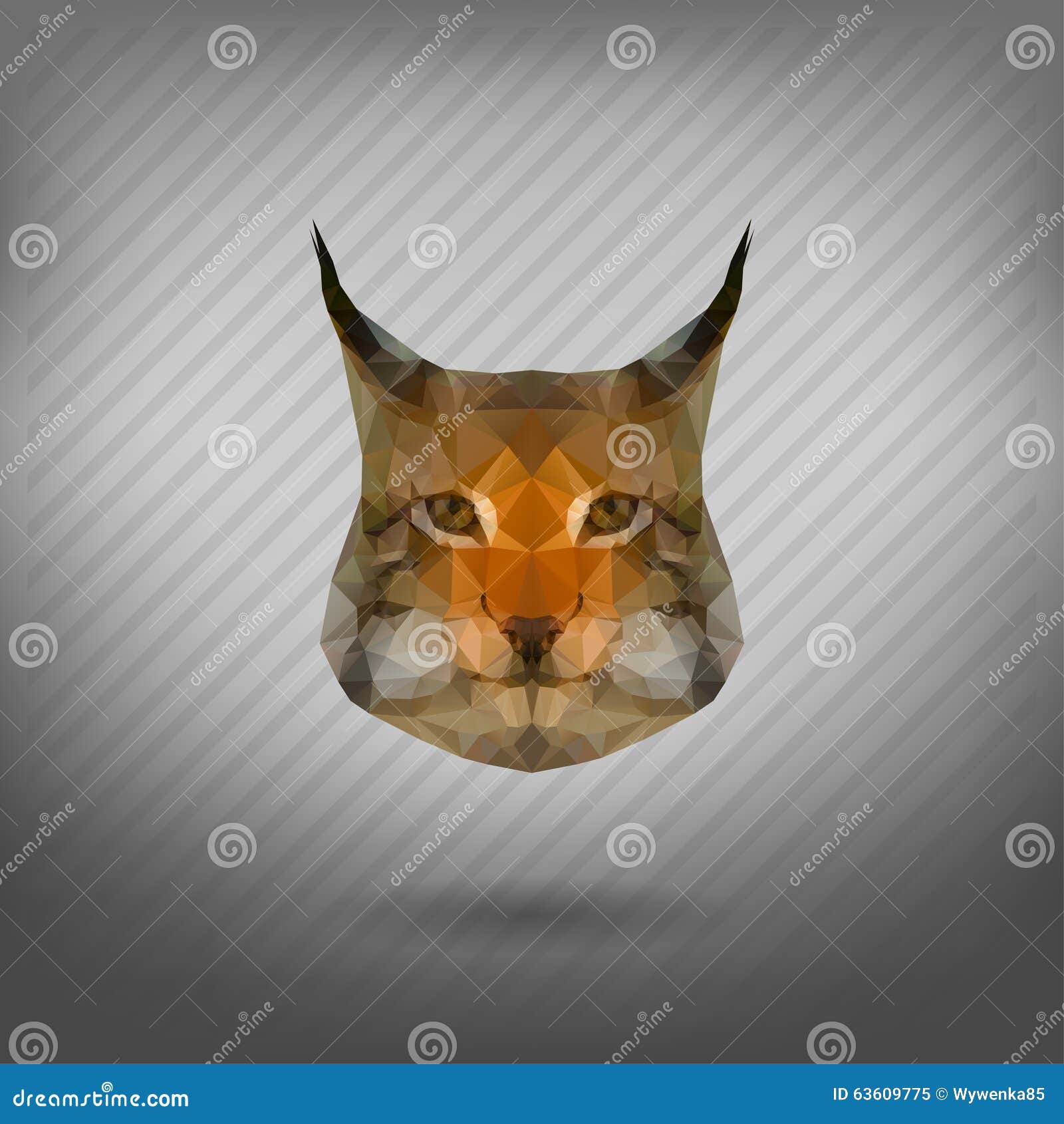 Abstract Triangle Polygonal Animal Stock Vector - Illustration of ...