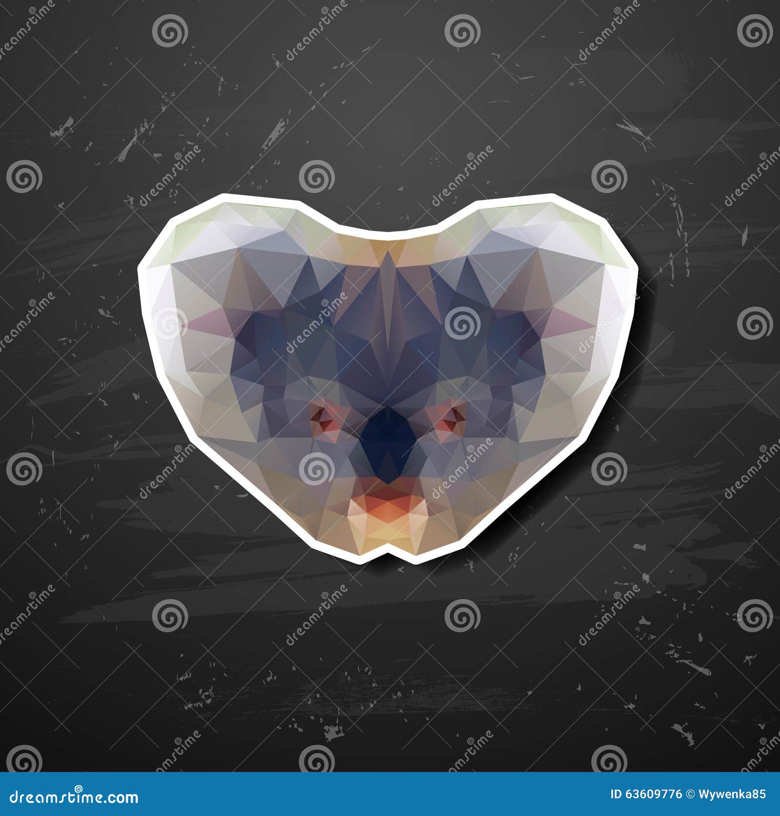 Abstract Triangle Polygonal Animal Stock Vector - Illustration of ...